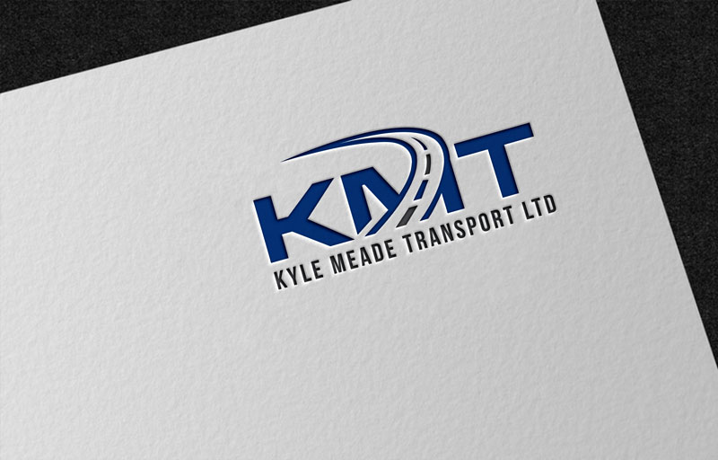 Logo Design for KMT with Kyle Meade Transport Ltd written underneath ...