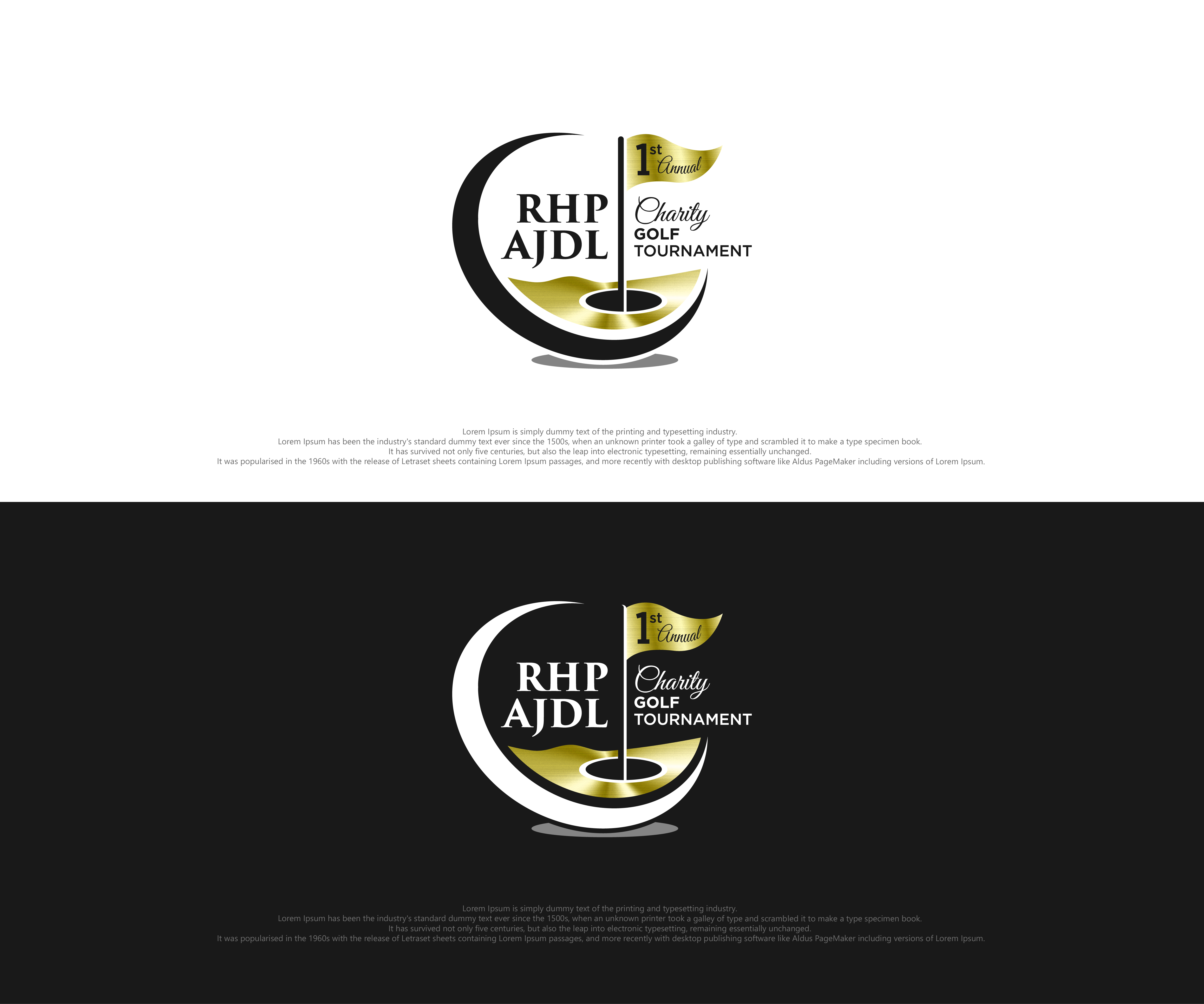 Logo Design for RHP/AJDL 1st Annual Charity Golf Tournament by Hendy ...