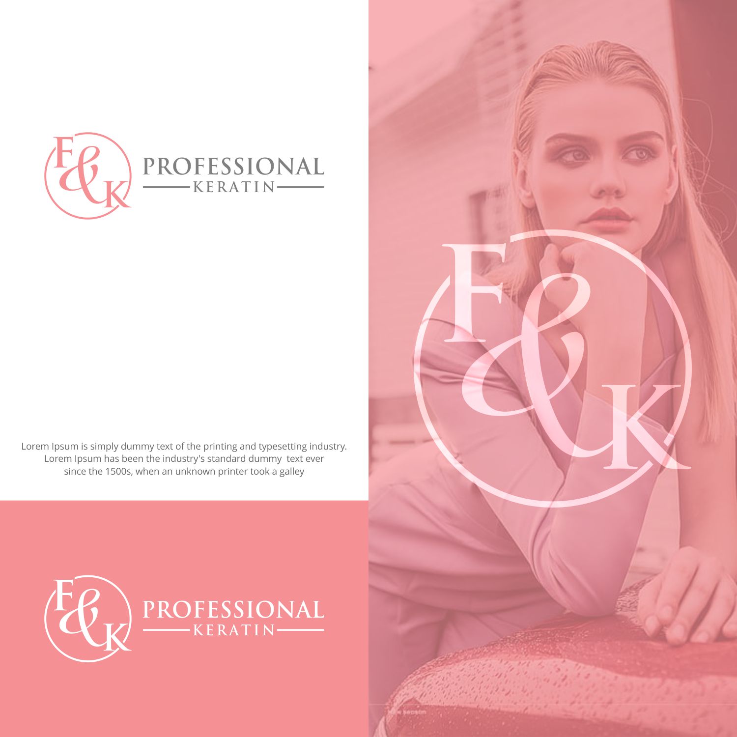 Upmarket, Modern, Hair Care Product Logo Design for F & K Professional ...