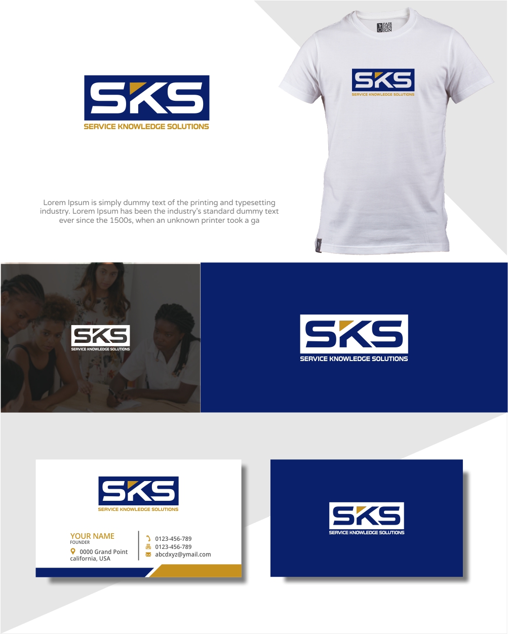 Professional, Playful Logo Design for SKS is the symbol. Underneath ...