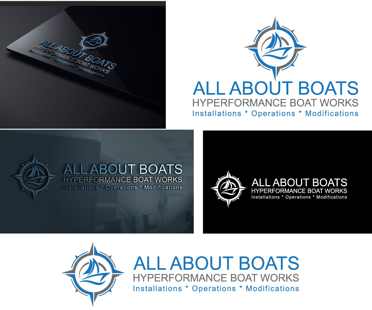 Modern, Masculine Logo Design for Option 1: All About Boats.....Option ...