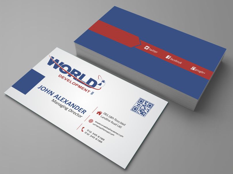 Professional, Colorful, Business Business Card Design for World ...