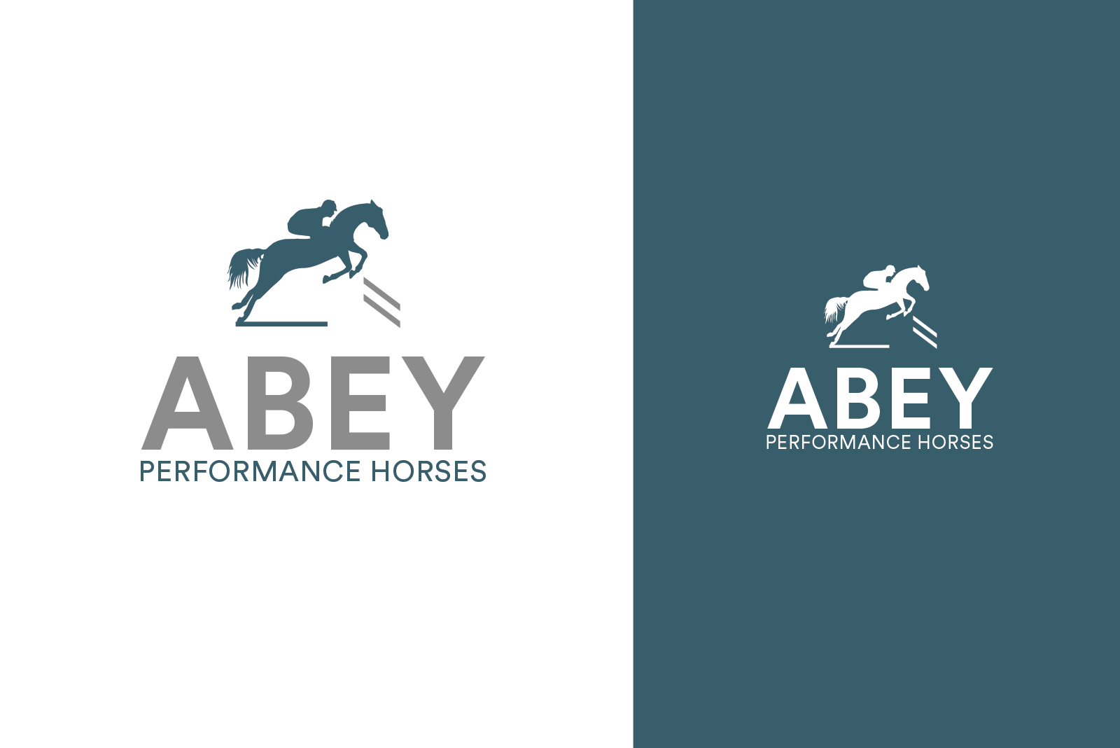 Upmarket, Serious, Horseback Riding Logo Design for Abey Performance ...