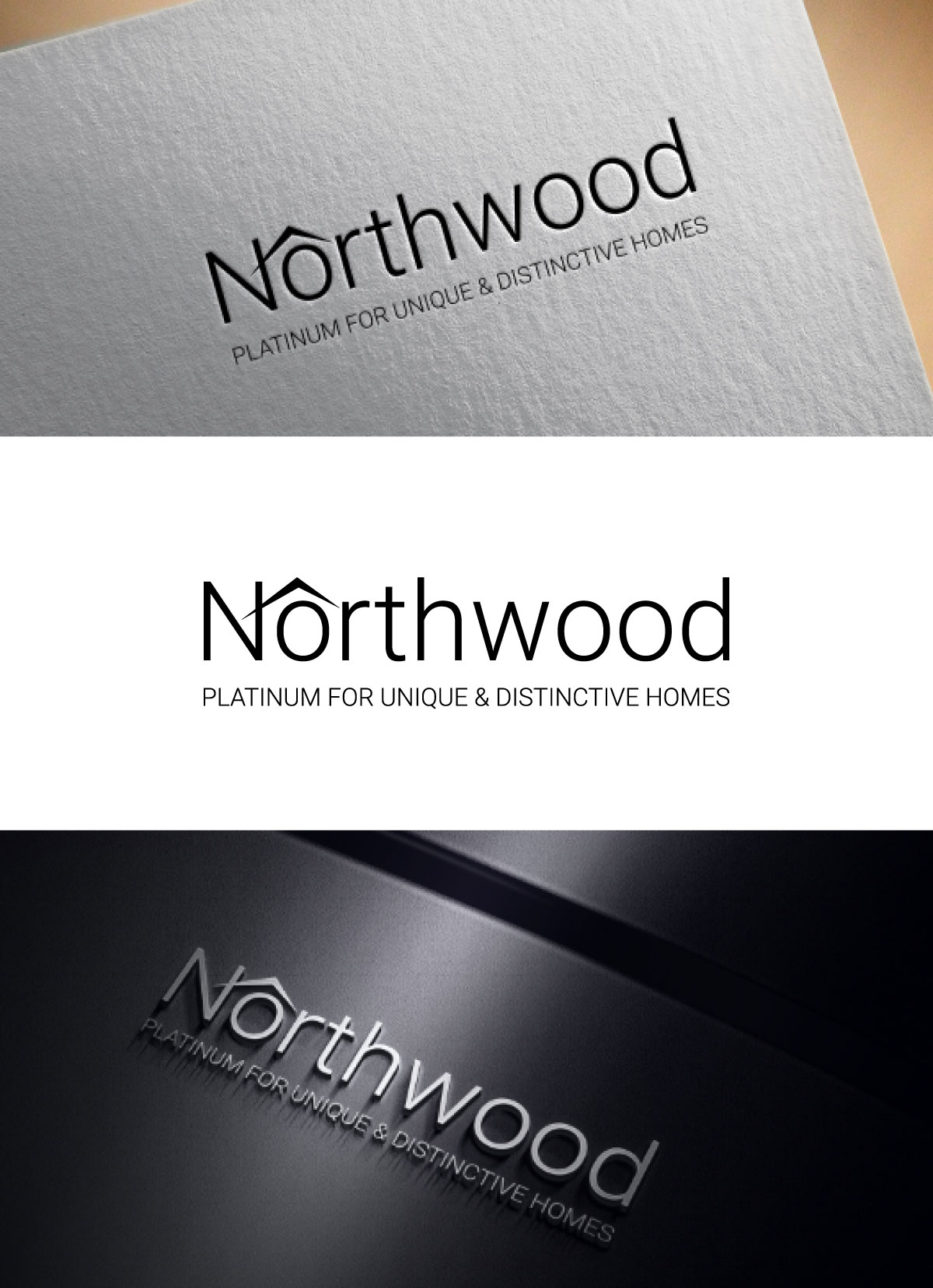 Serious, Professional, Real Estate Agent Logo Design for Northwood ...