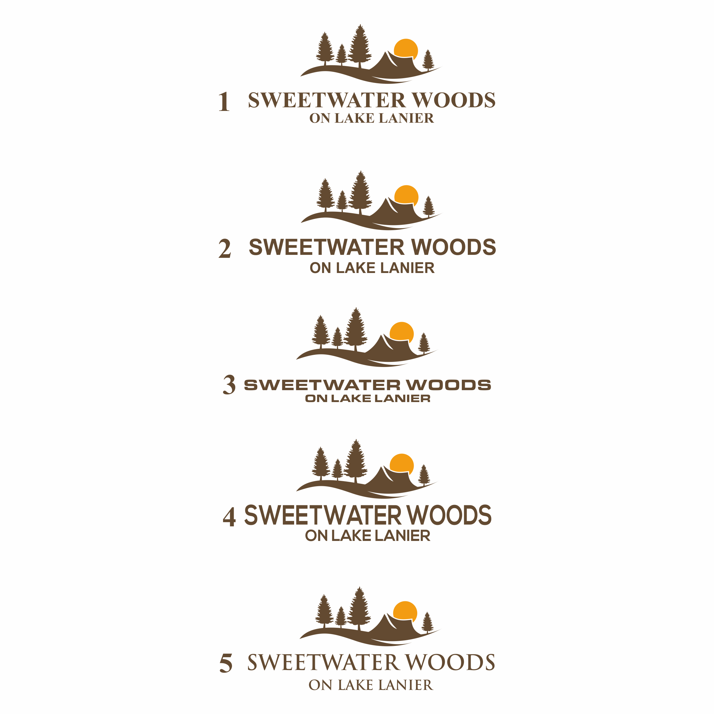 Upmarket, Serious Logo Design for Sweetwater Woods on Lake Lanier by in ...