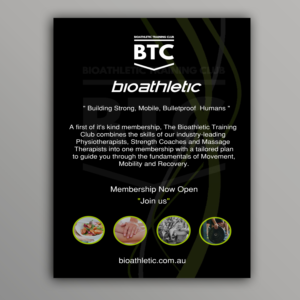 Bioathletic Needs a Poster to Advertise a New Membership Offer | 37 ...