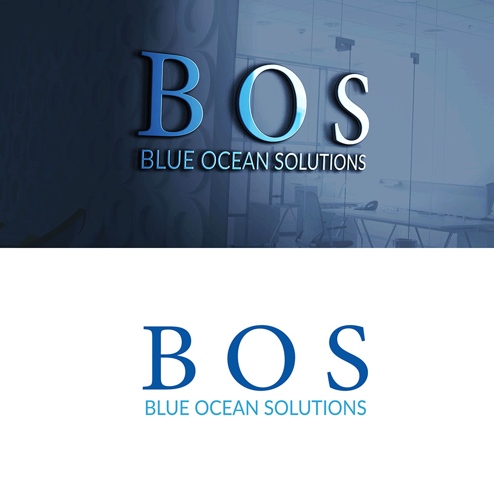 Logo Design for B O S Blue Ocean Solutions by NILDesigns | Design #26434788