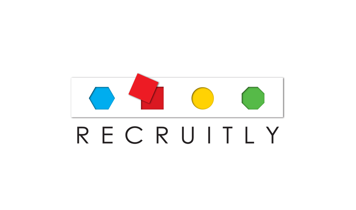 Playful, Feminine, Software Logo Design for Recruitly by Halfull Media ...