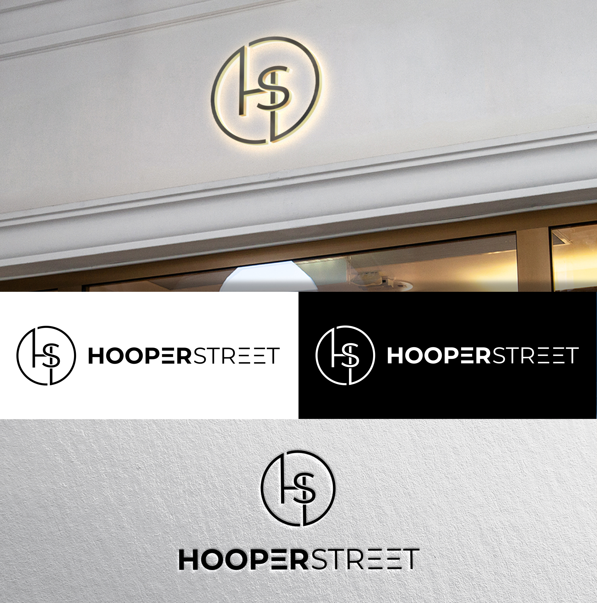 Elegant, Serious, Real Estate Agent Logo Design for Hooper Street Real ...