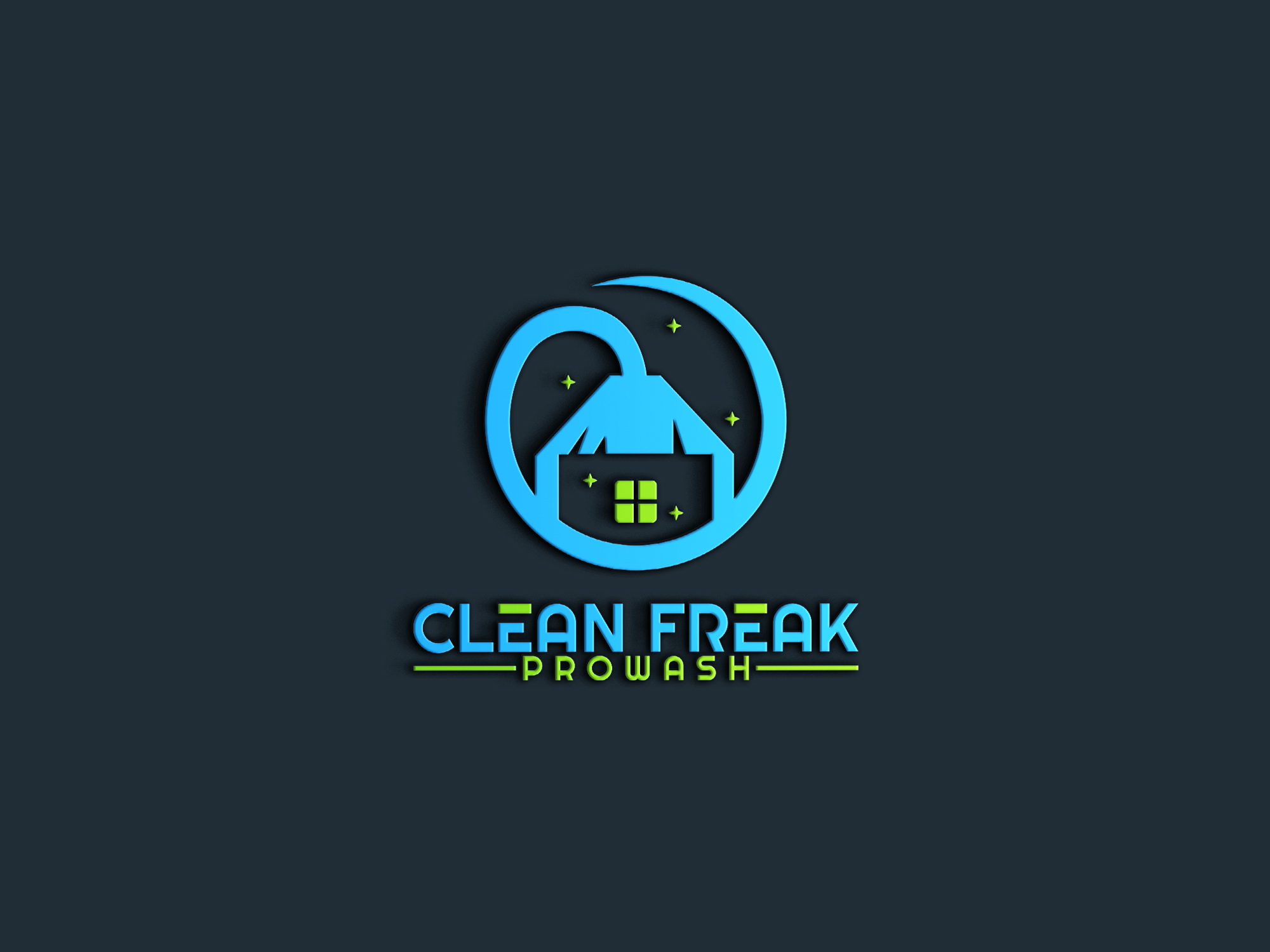 Playful, Bold, Pressure Cleaning Logo Design for Clean Freak ProWash by ...