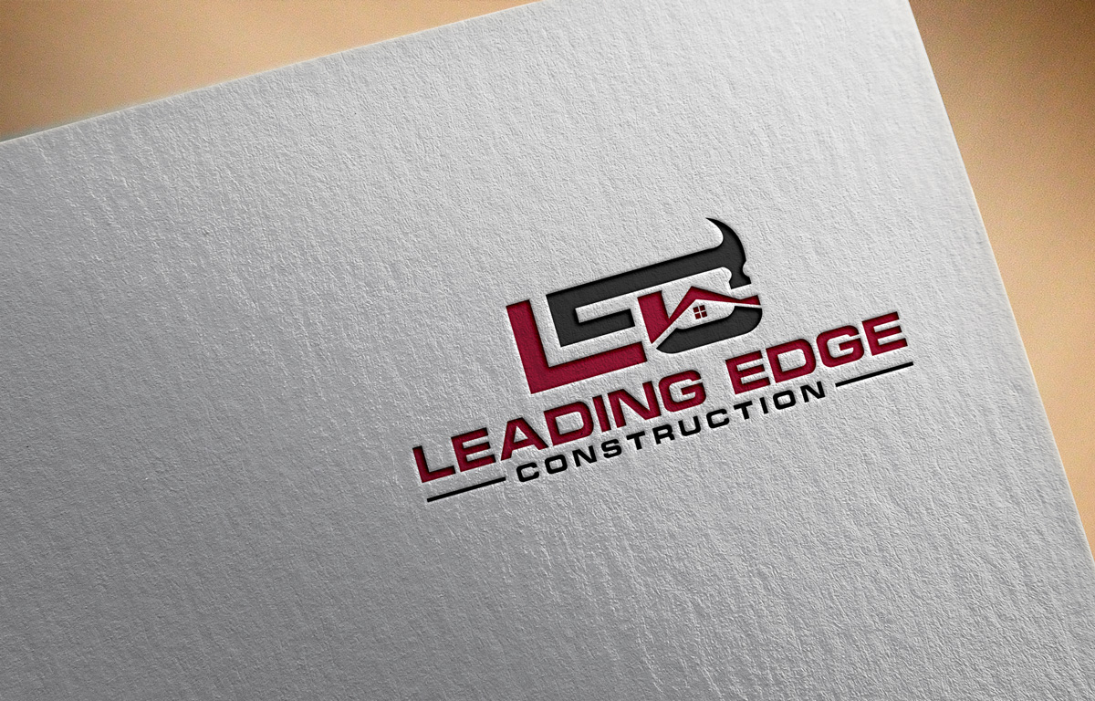 Logo Design for Leading Edge Construction by Rosaleen | Design #26510718