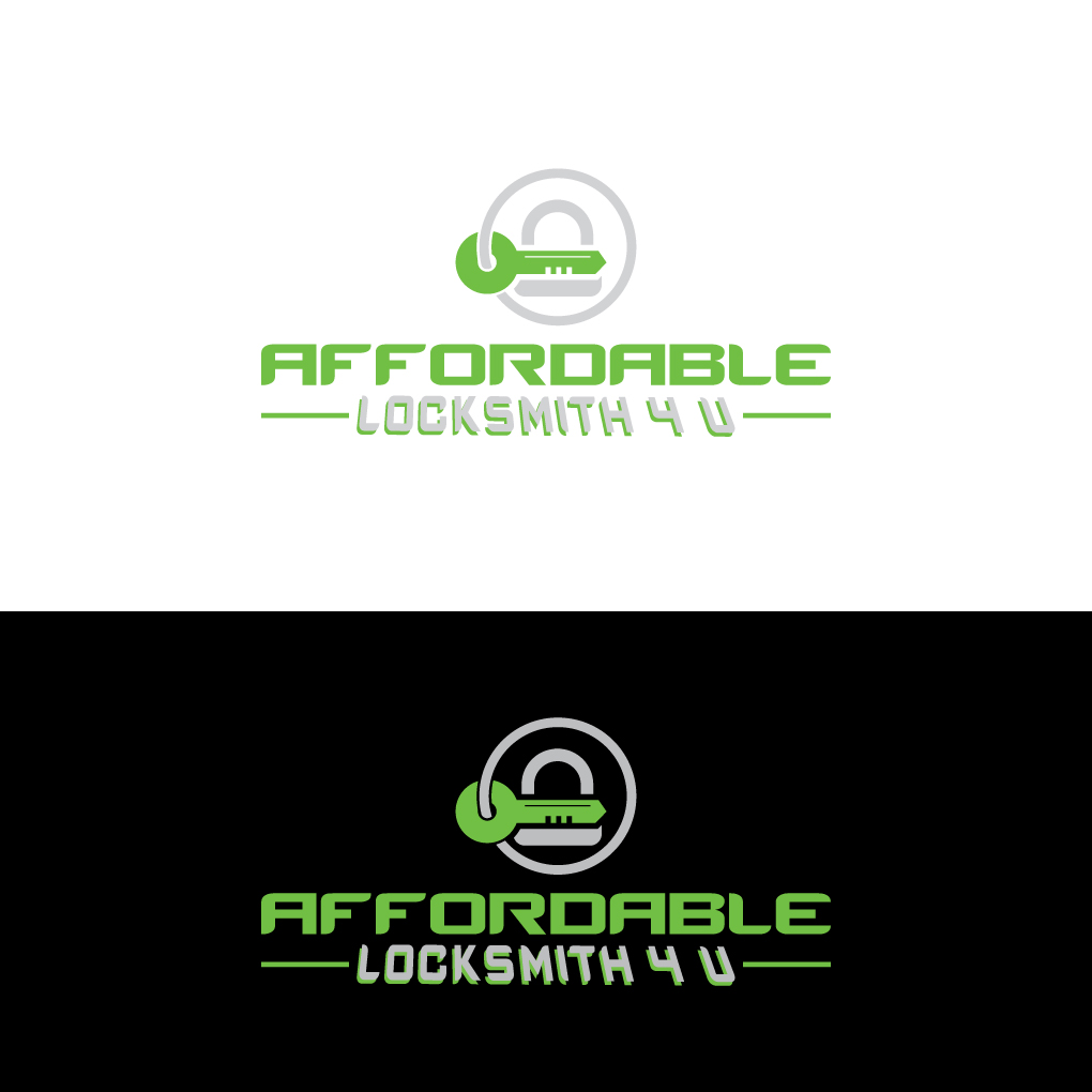 Bold, Modern, Locksmith Logo Design for AFFORDABLE LOCKSMITH 4 U by ...