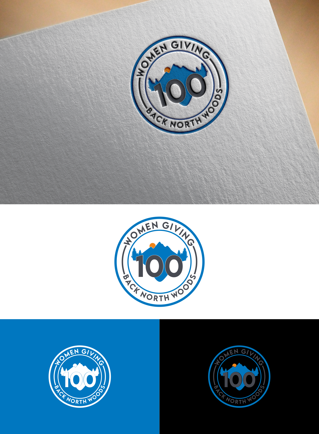 Elegant, Playful, Non-Profit Logo Design for 100 Women Giving Back ...