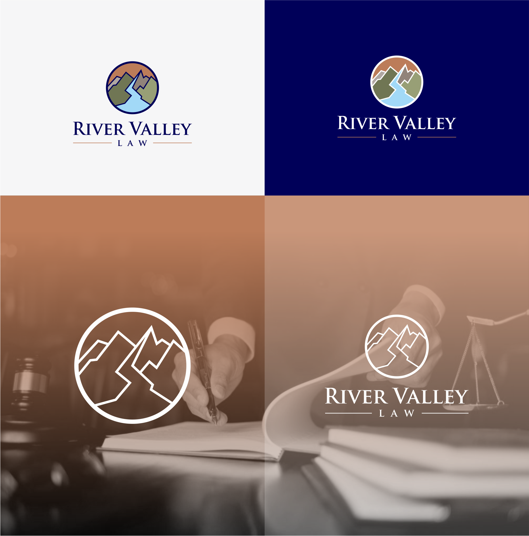 Serious, Traditional, Law Firm Logo Design for River Valley Law by ...