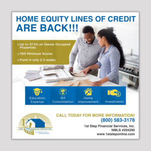 8.5 x 8.5 - HELOC Product Campaign | 25 Flyer Designs for a business in ...