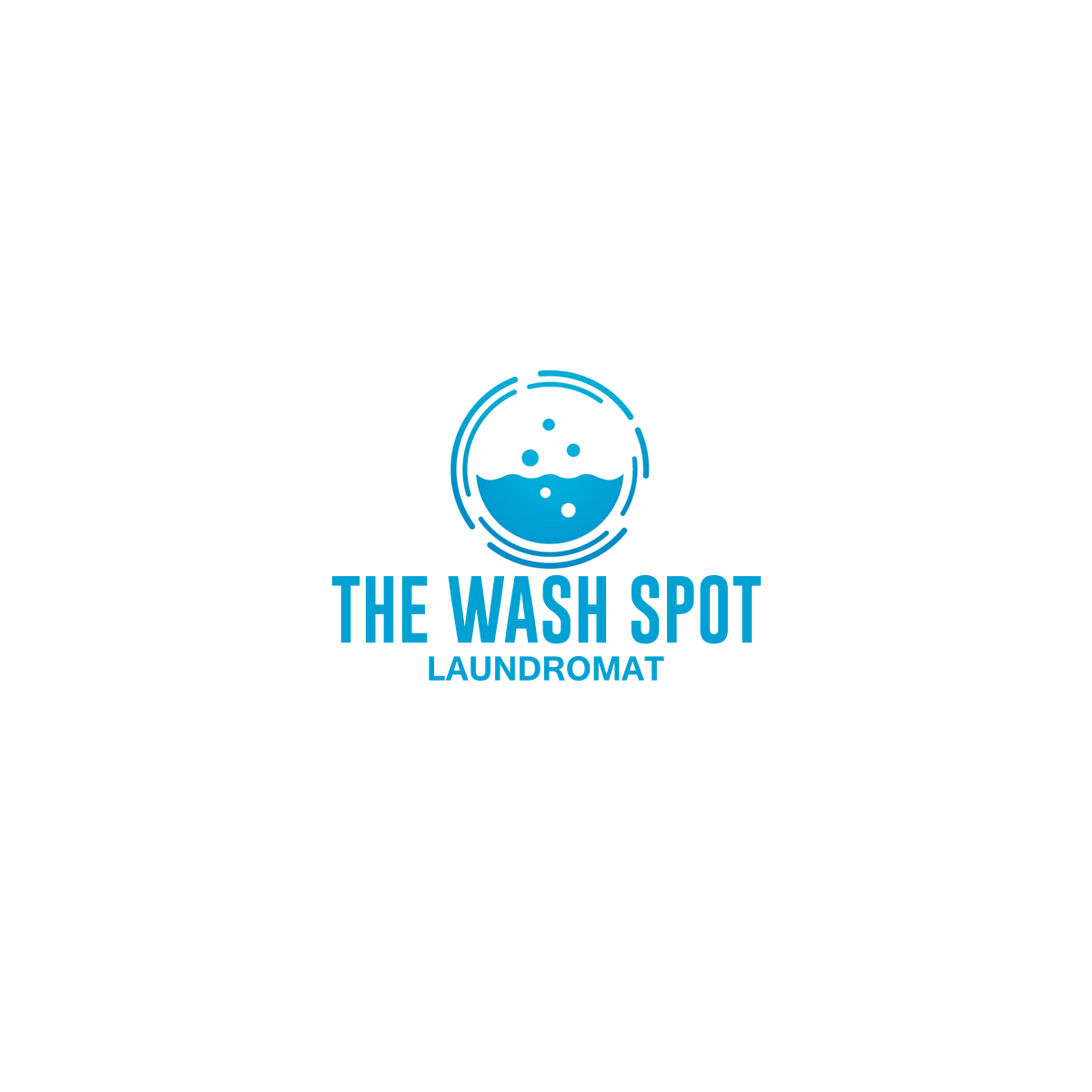Elegant, Playful, Laundromat Logo Design for line 1: The Wash Spot line ...
