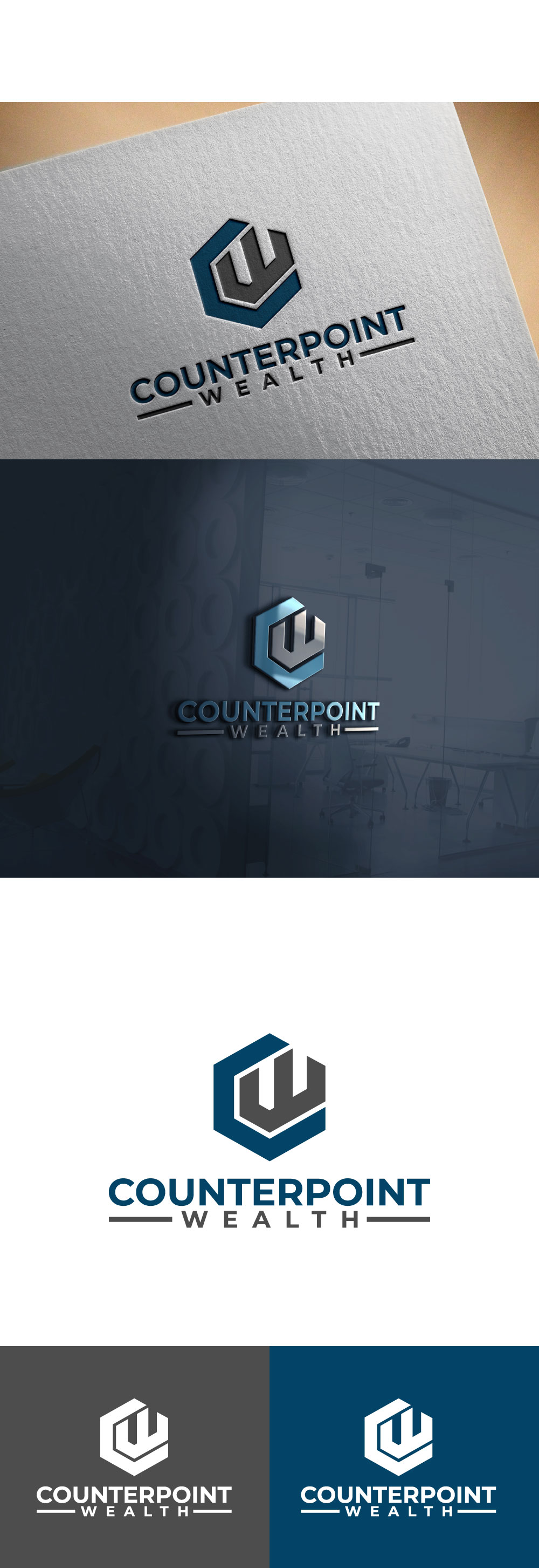 Elegant, Conservative, Financial Advisor Logo Design for Counterpoint ...