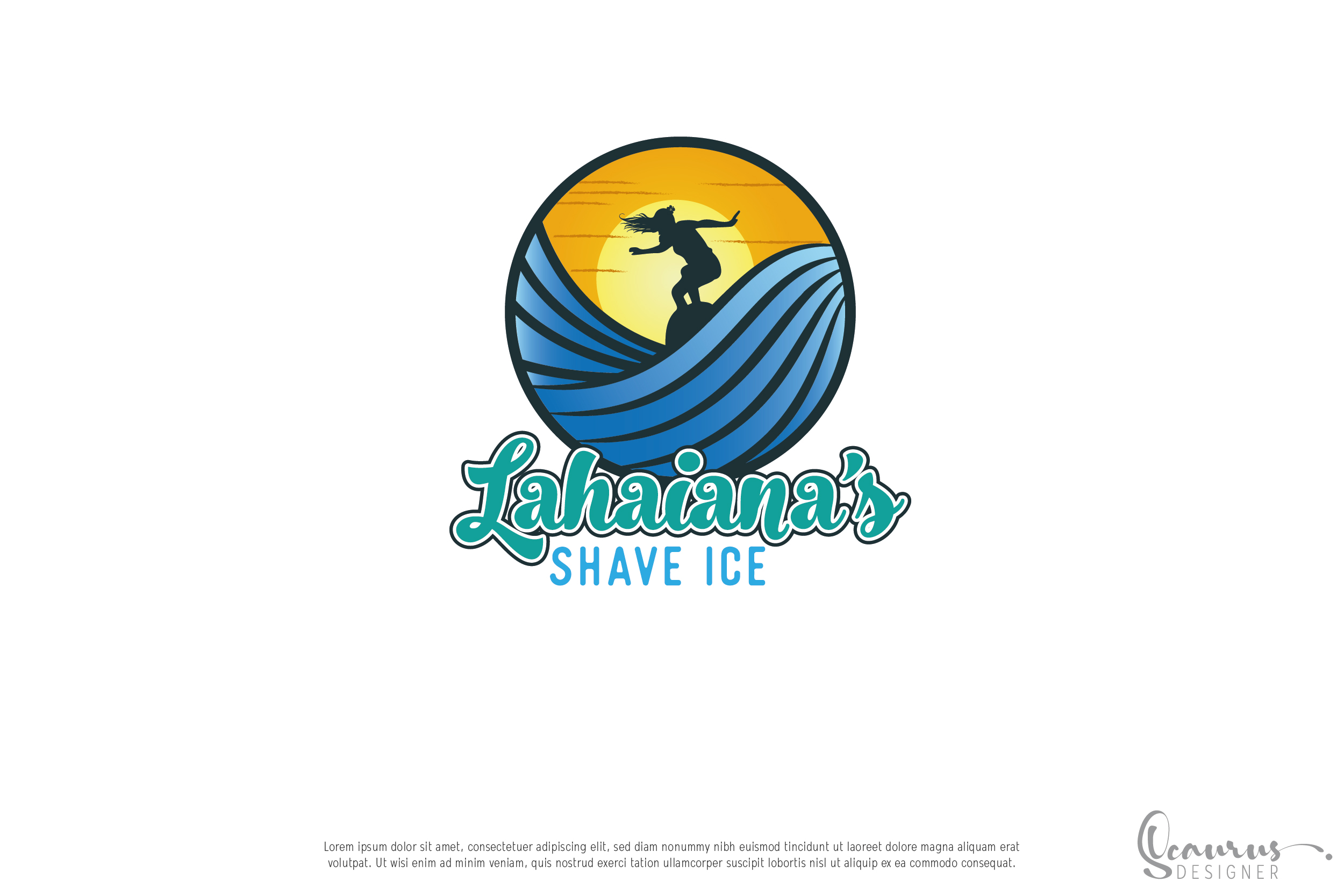 Logo Design for Lahaina’s Shave Ice by InkThink by Scaurus | Design ...