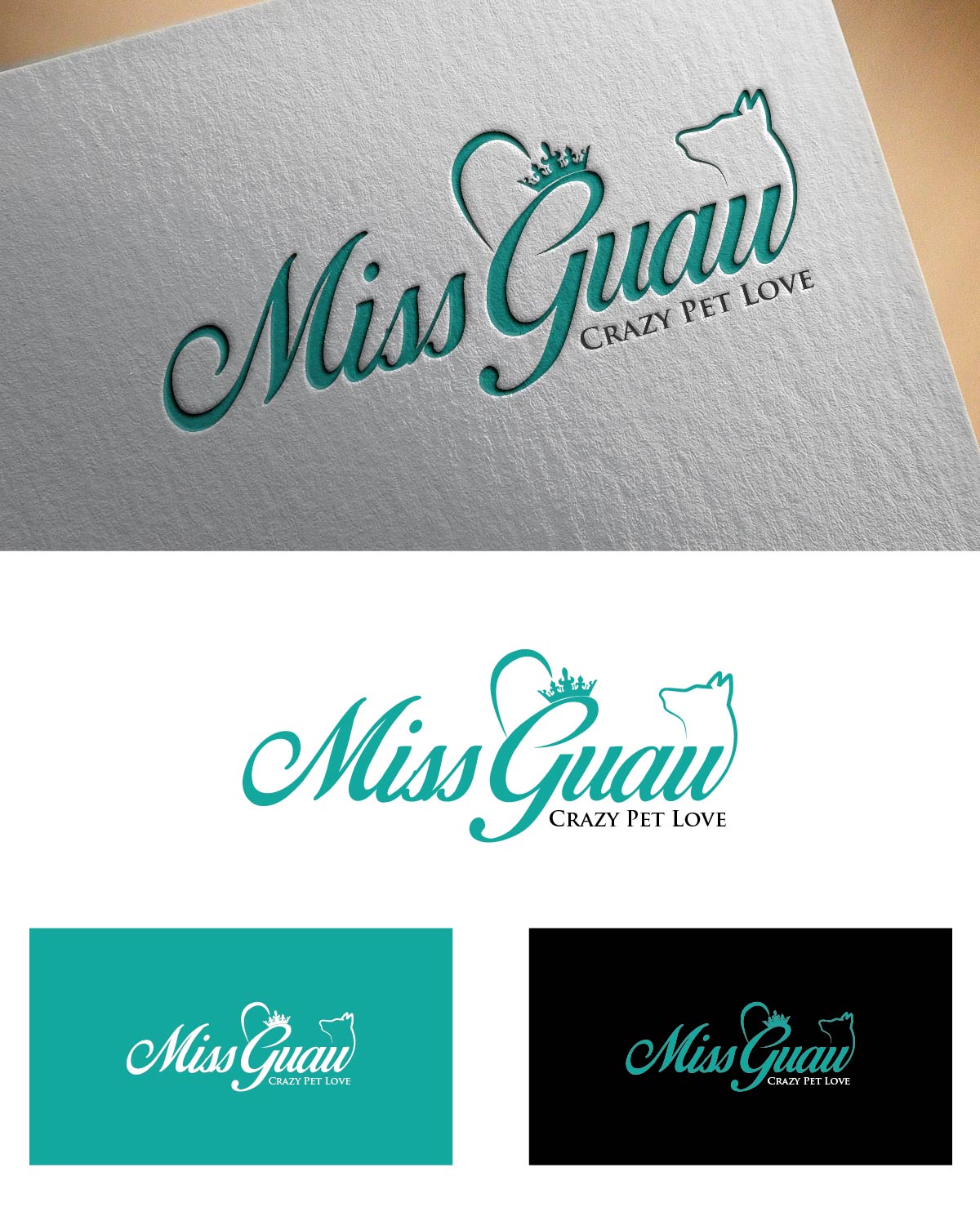 Bold, Traditional Logo Design for MissGuau / Crazy Pet Love by Isnah ...