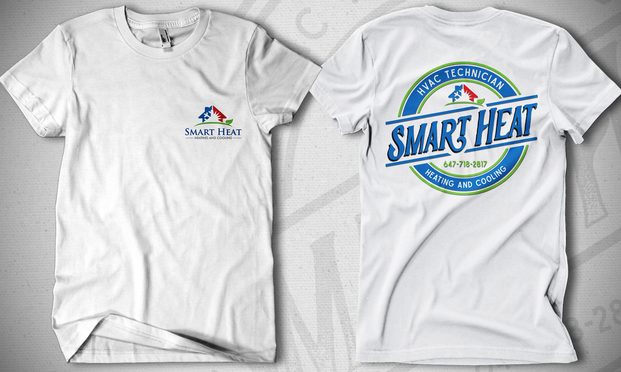 Colorful, Modern, Hvac T-shirt Design for Smart Heat by Jonya | Design ...
