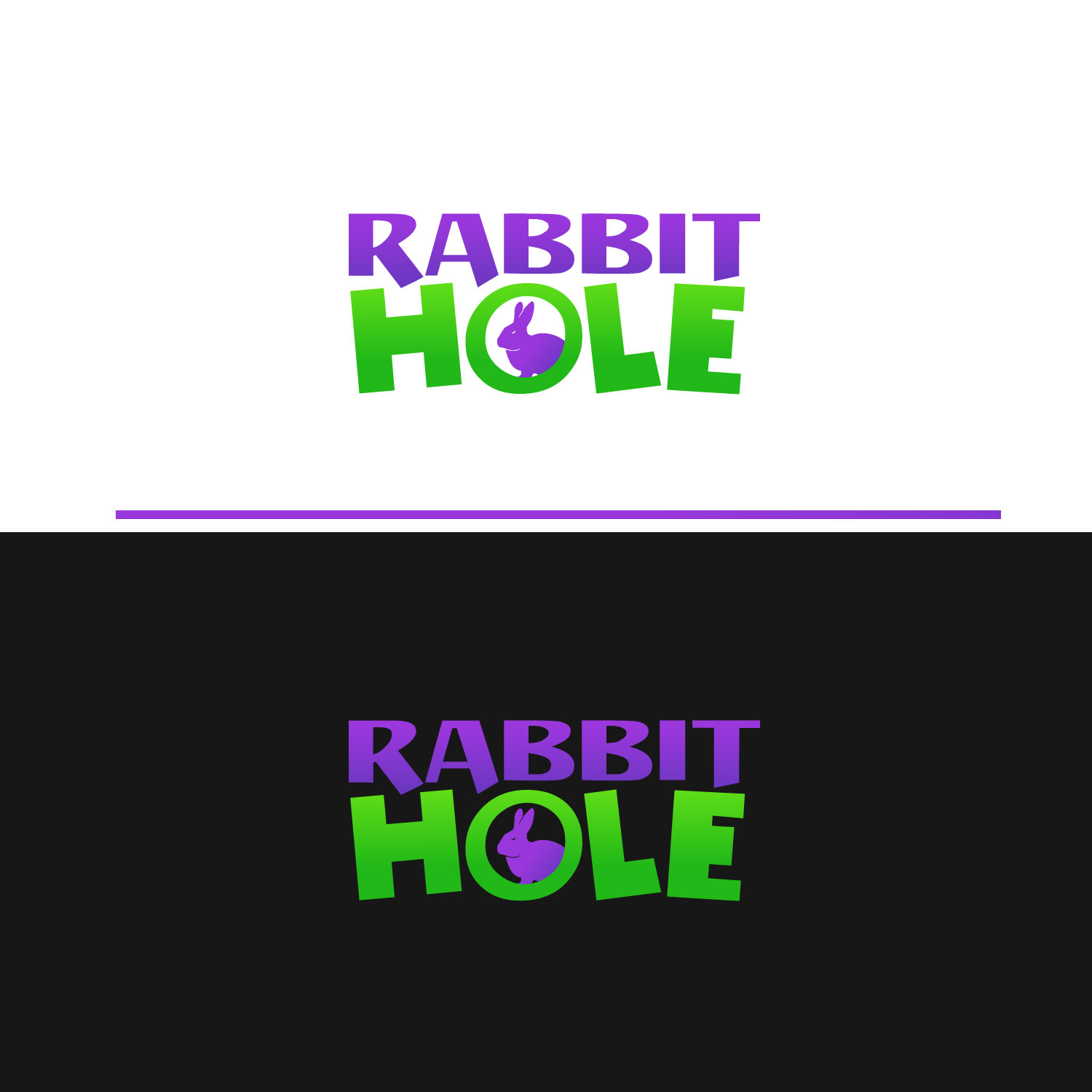 Playful, Modern Logo Design for Rabbit Hole by FourtuneDesign | Design ...