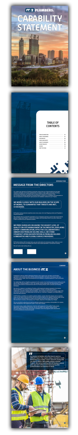 Industrial/Commercial Plumbing Capability Statement | 40 Brochure ...