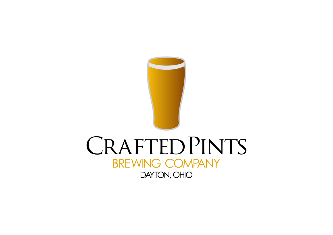 Elegant, Playful, Brewery Logo Design for Crafted Pints Brewing Company ...