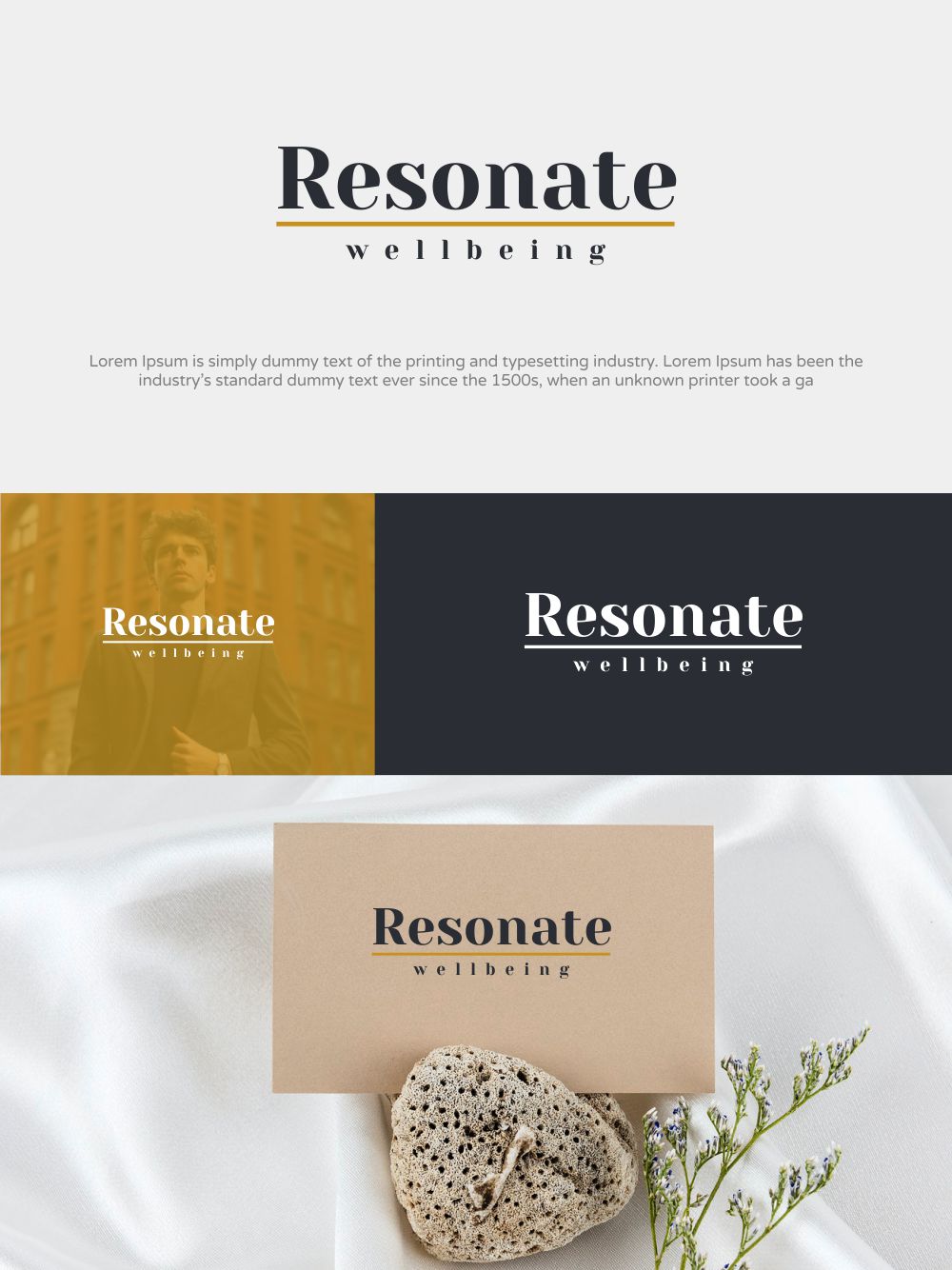 Elegant, Conservative, Health And Wellness Logo Design for Resonate ...