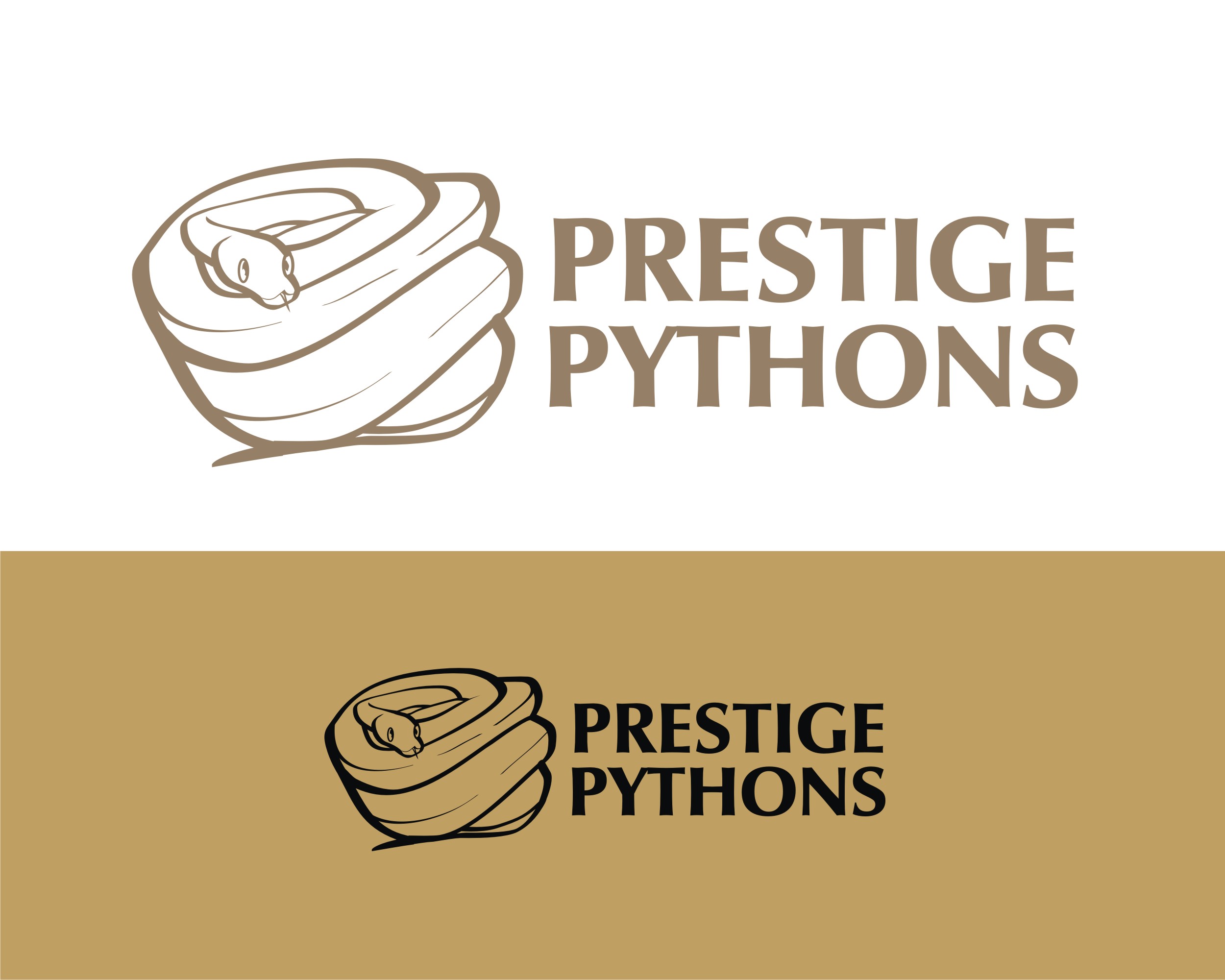 Modern, Professional Logo Design for Prestige Pythons by Falguni ...