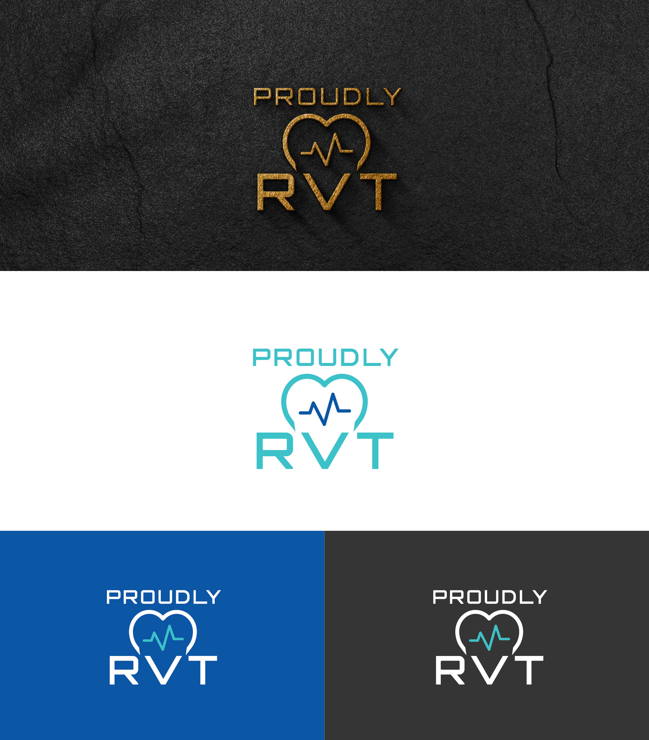 Feminine, Bold, Veterinary Logo Design for PROUDLY RVT by lnb ...