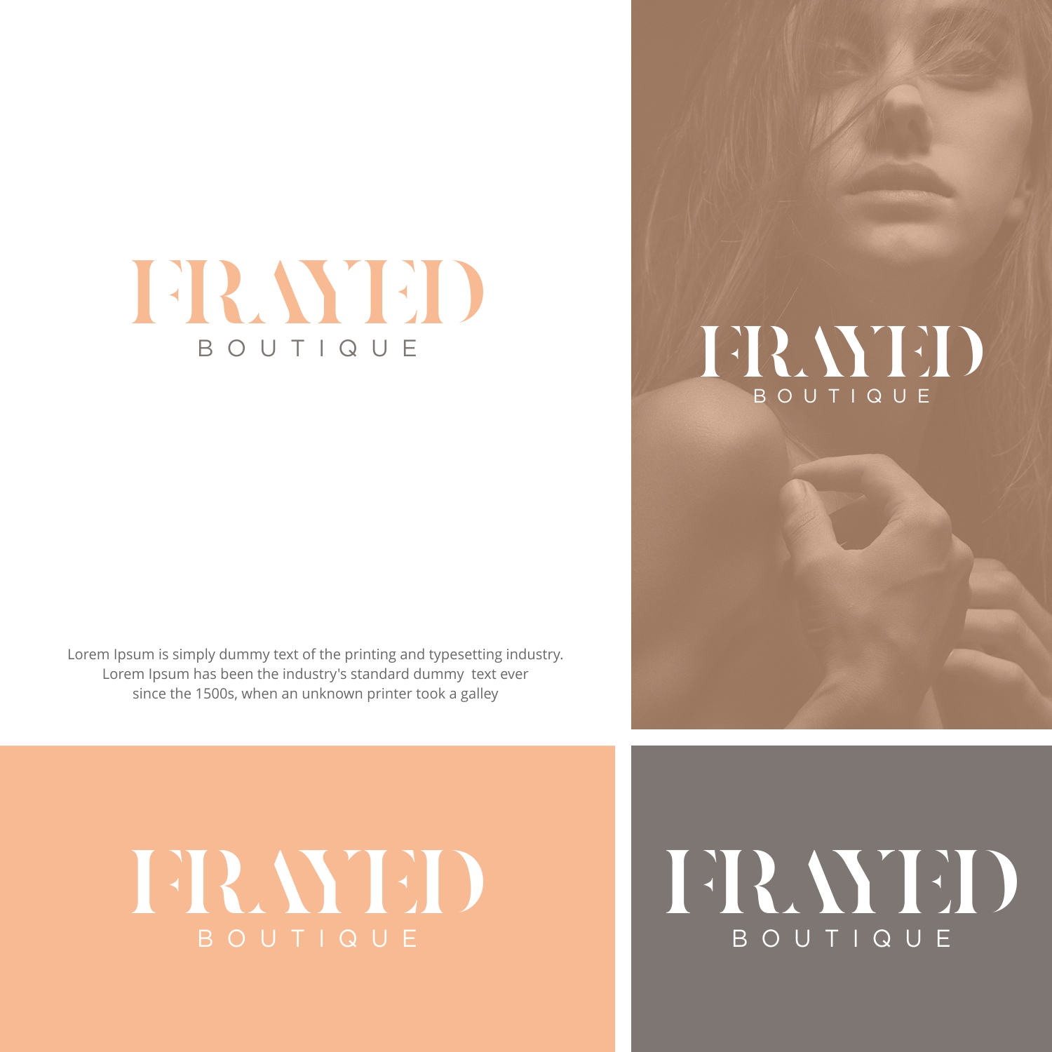 Feminine, Elegant Logo Design for Frayed Boutique by CIG Designer ...