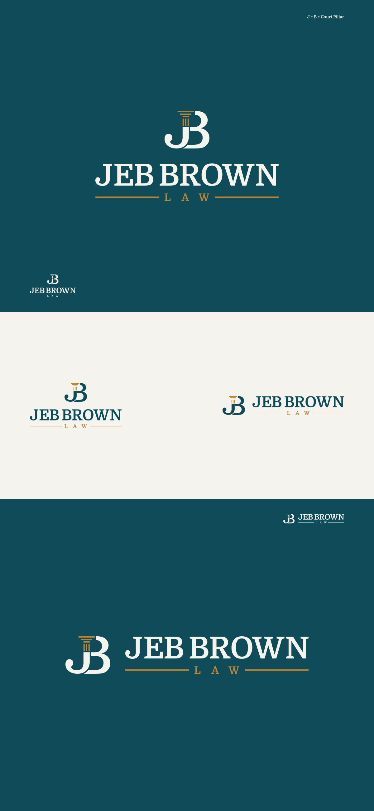 Feminine, Professional, Legal Logo Design for Jeb Brown Law by Sunilc ...