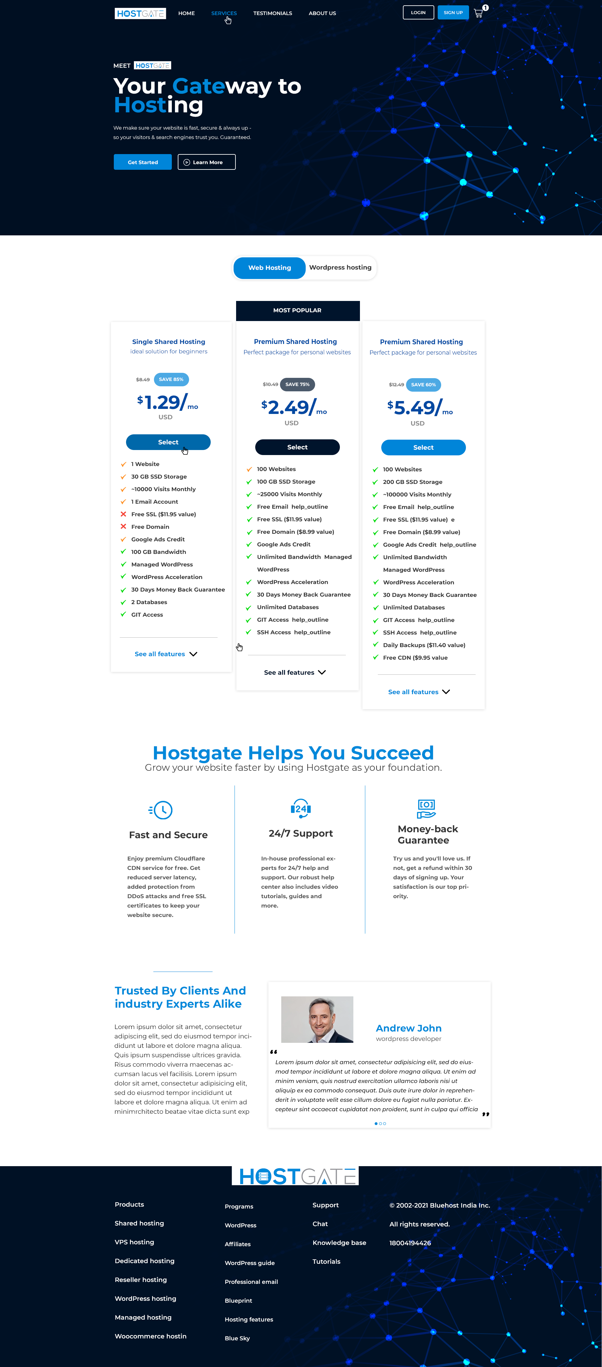 Modern, Professional Web Design for a Company by imaginativemind ...