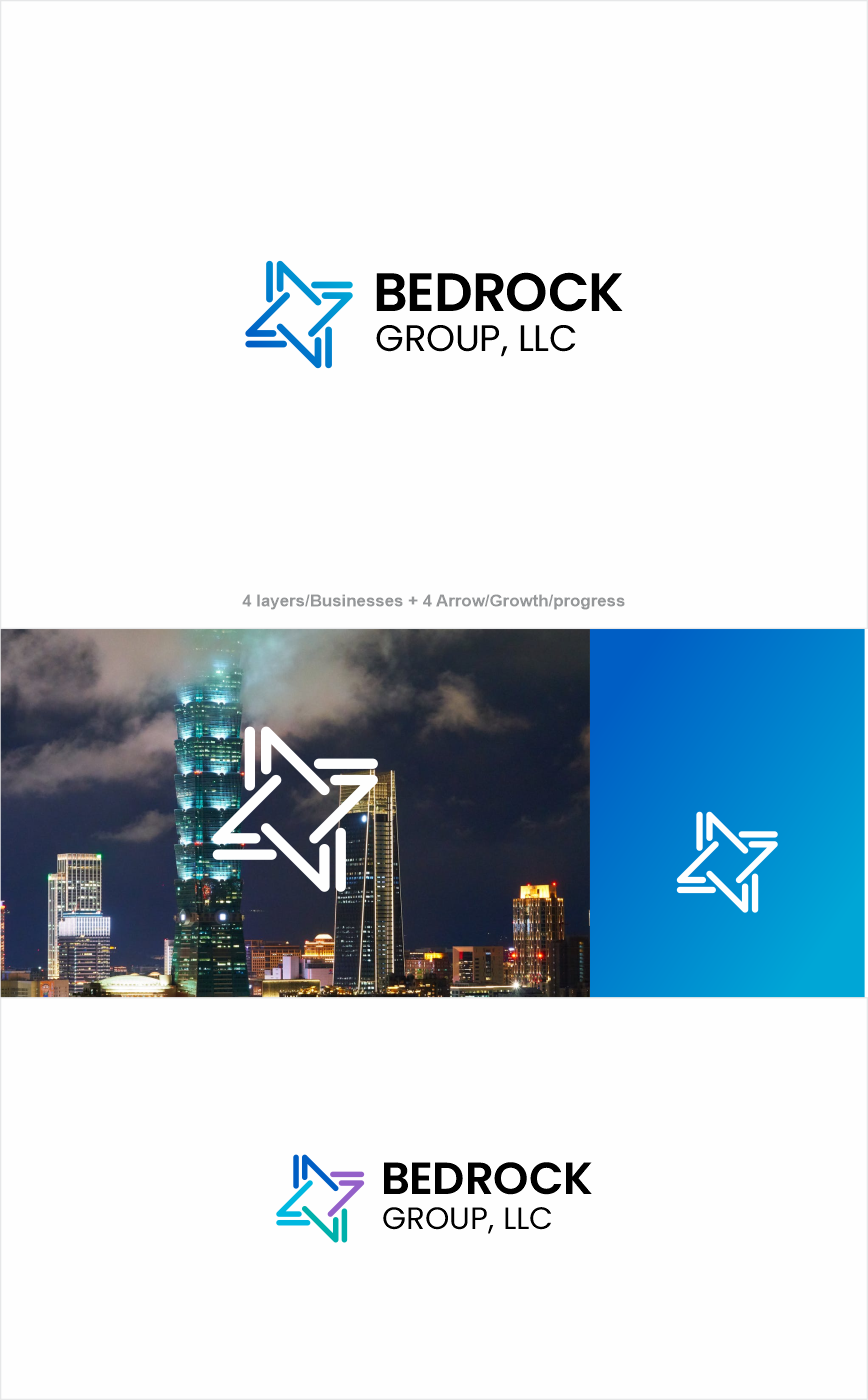 Bold, Modern Logo Design for Bedrock Group, LLC by Naavyd | Design ...