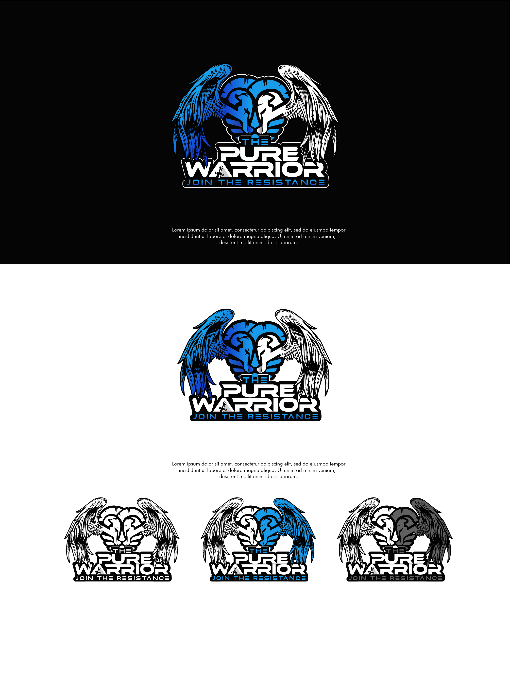Bold, Serious Logo Design for NAME: The Pure Warrior TAGLINE: Join The ...