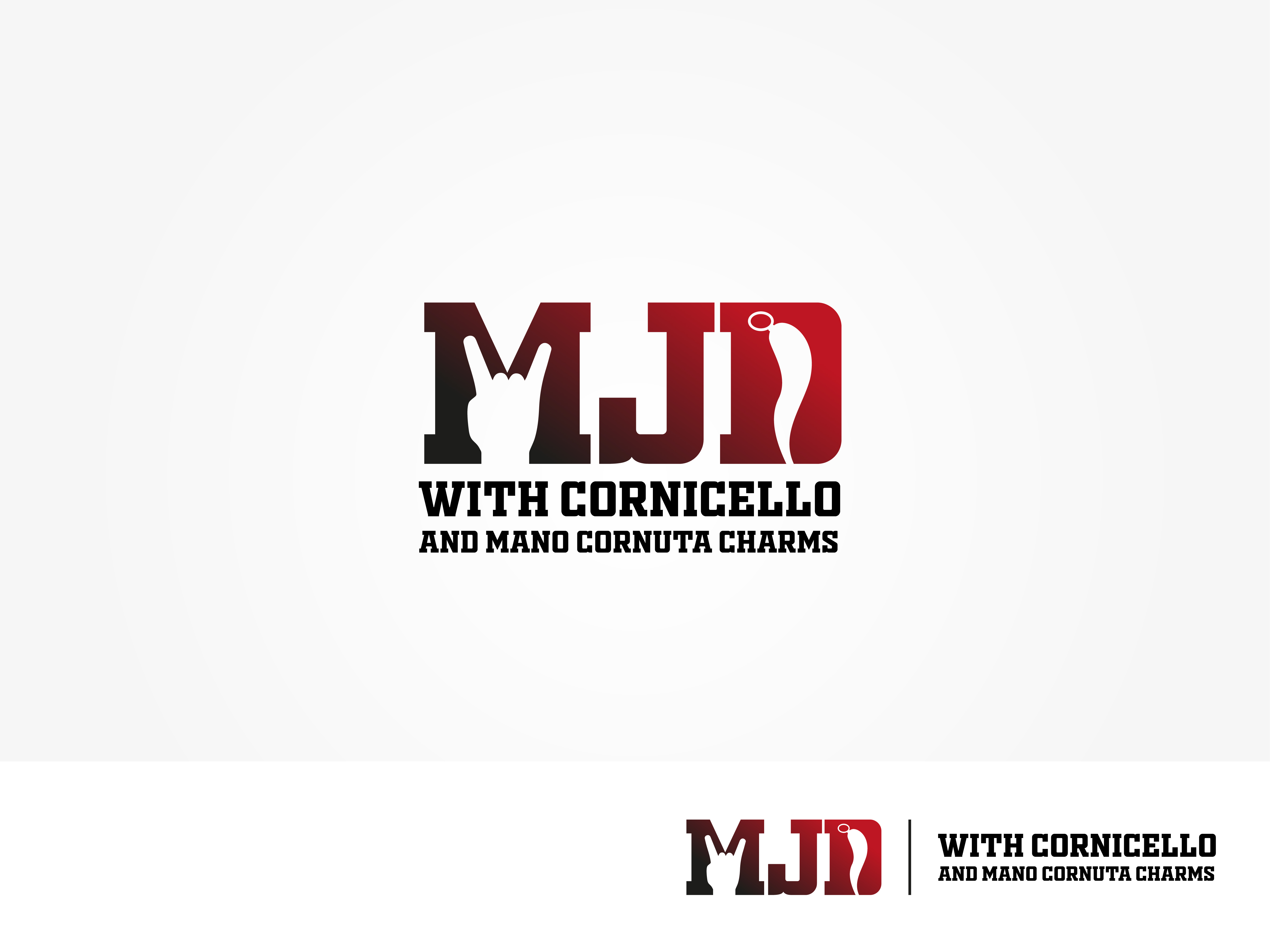 Logo Design for MJD with Cornicello and Mano Cornuta charms by Jet-D ...