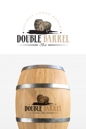 Double Barrel Bar logo | 118 Logo Designs for Double Barrel Bar. With ...