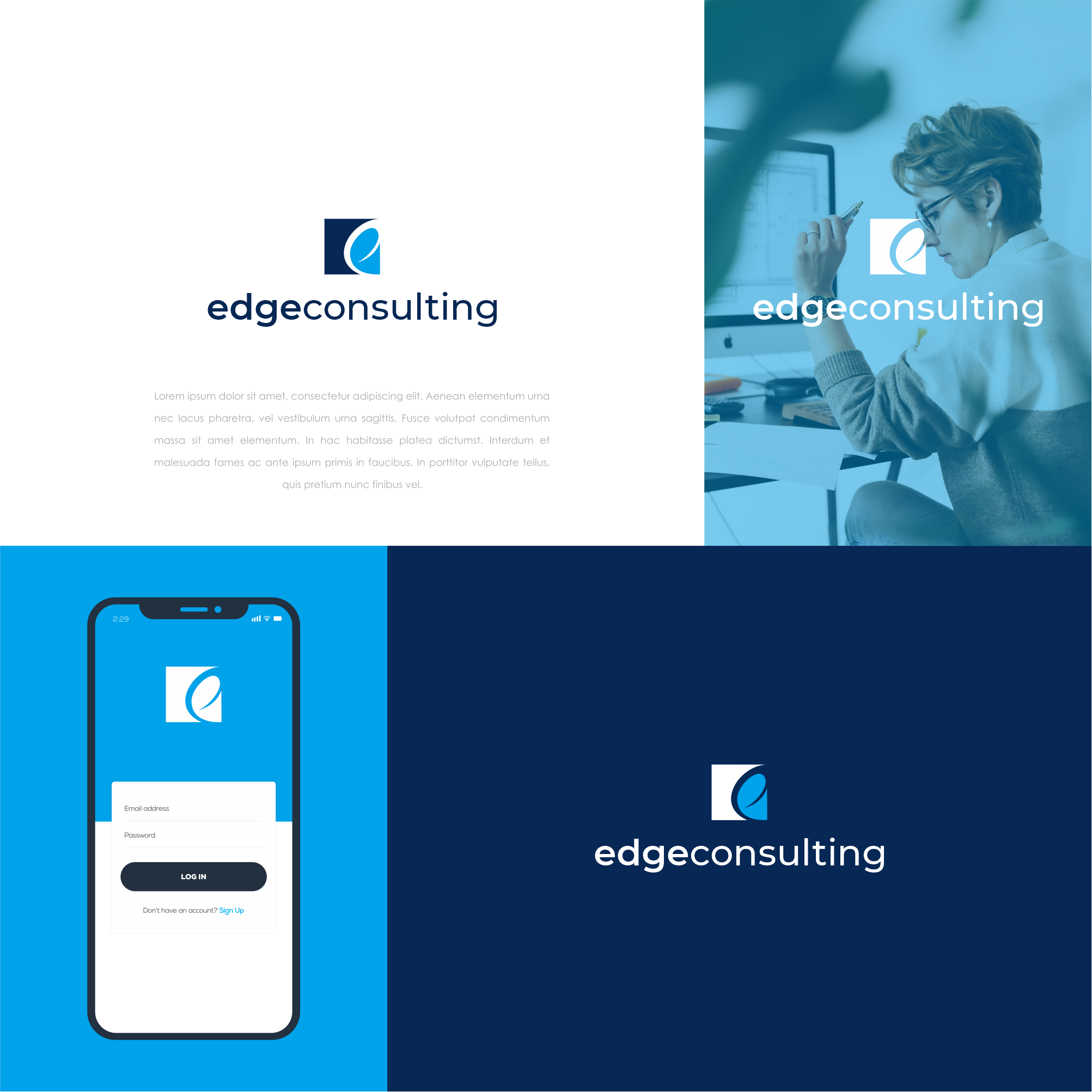 Logo Design for Edge Consulting by sonimaulana.dc | Design #26984794