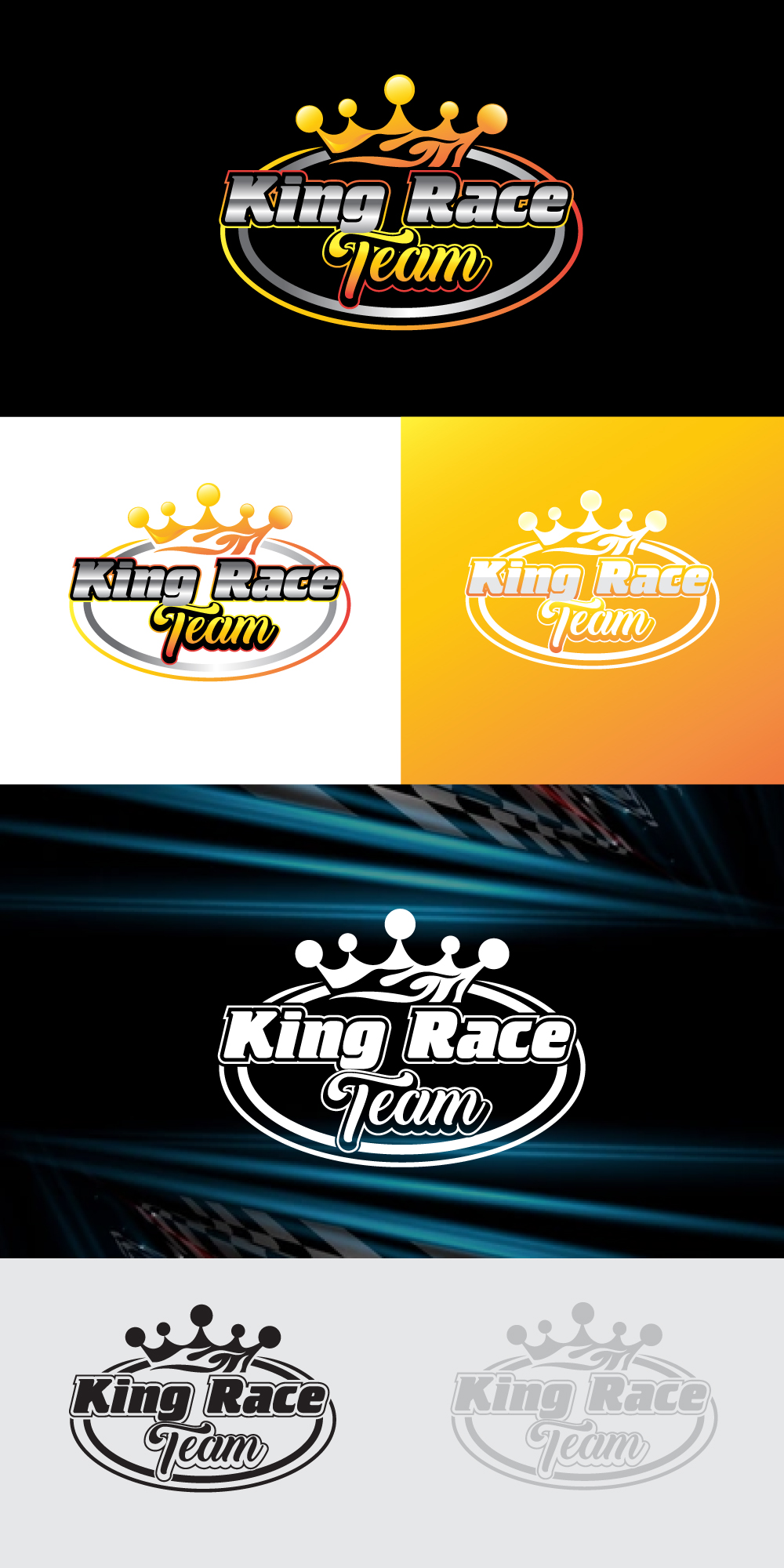 Logo Design for King Race Team by Classy Custom | Design #27003731
