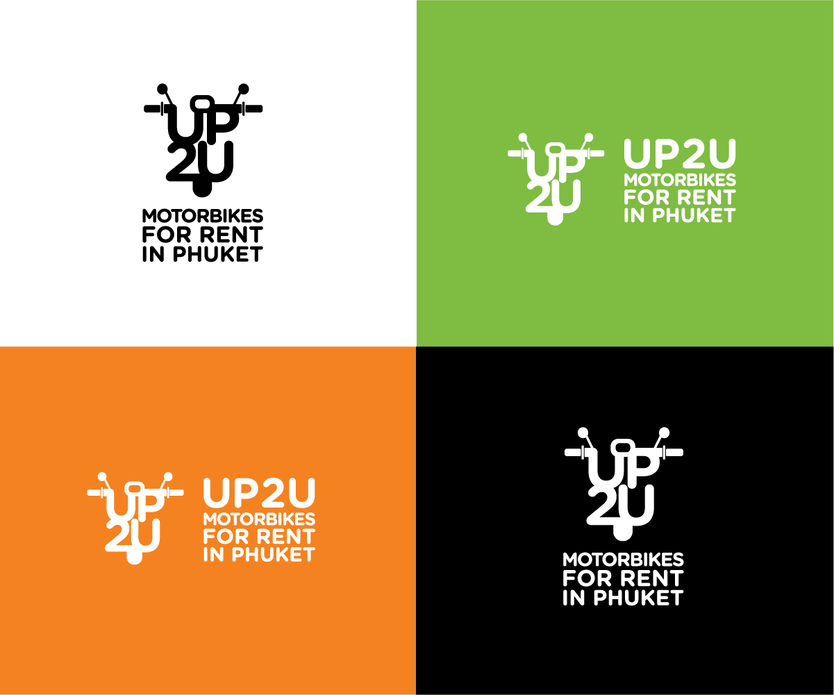 Playful, Personable Logo Design for UP 2 U - Motorbikes For Rent In ...