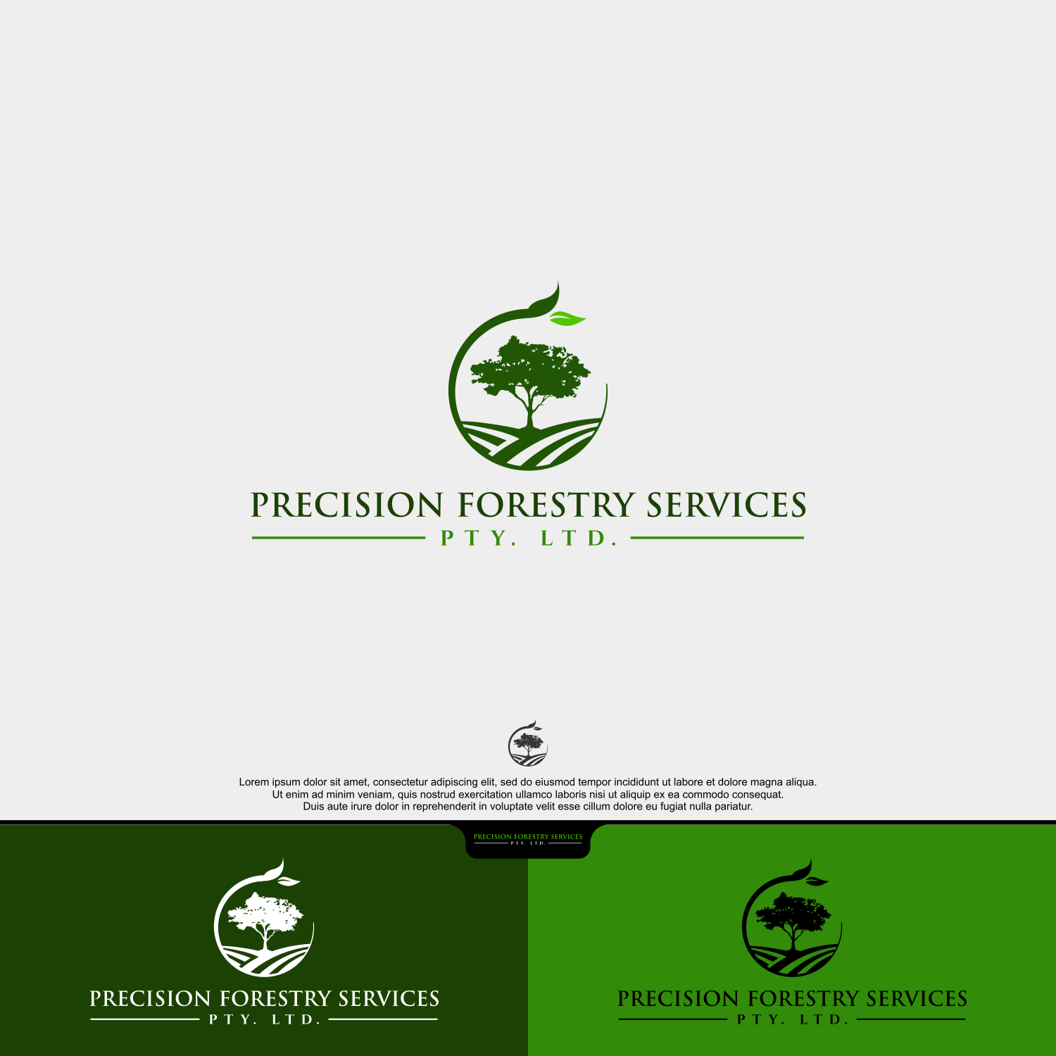 Modern, Upmarket Logo Design for Precision Forestry Services Pty. Ltd ...