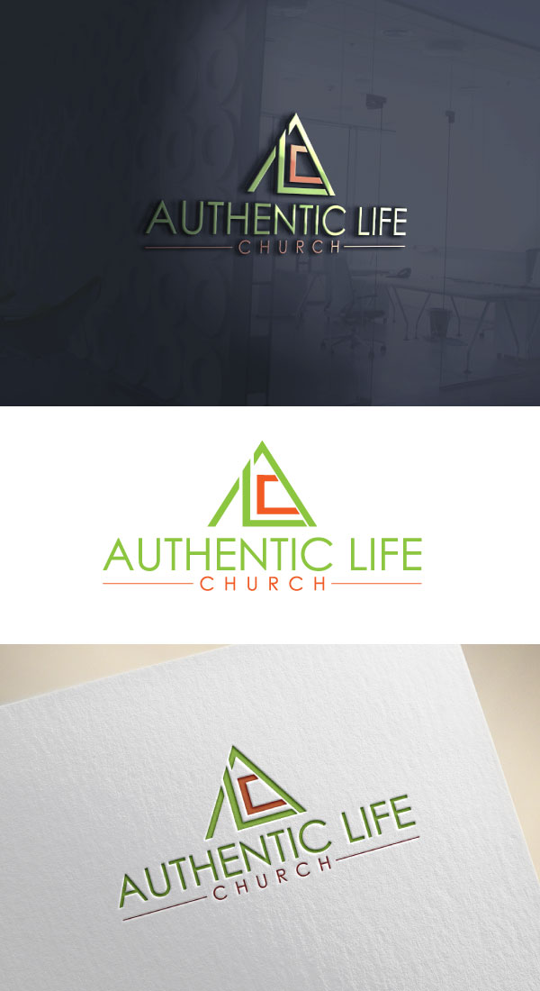 Modern, Conservative, Church Logo Design for Authentic Life Church by ...
