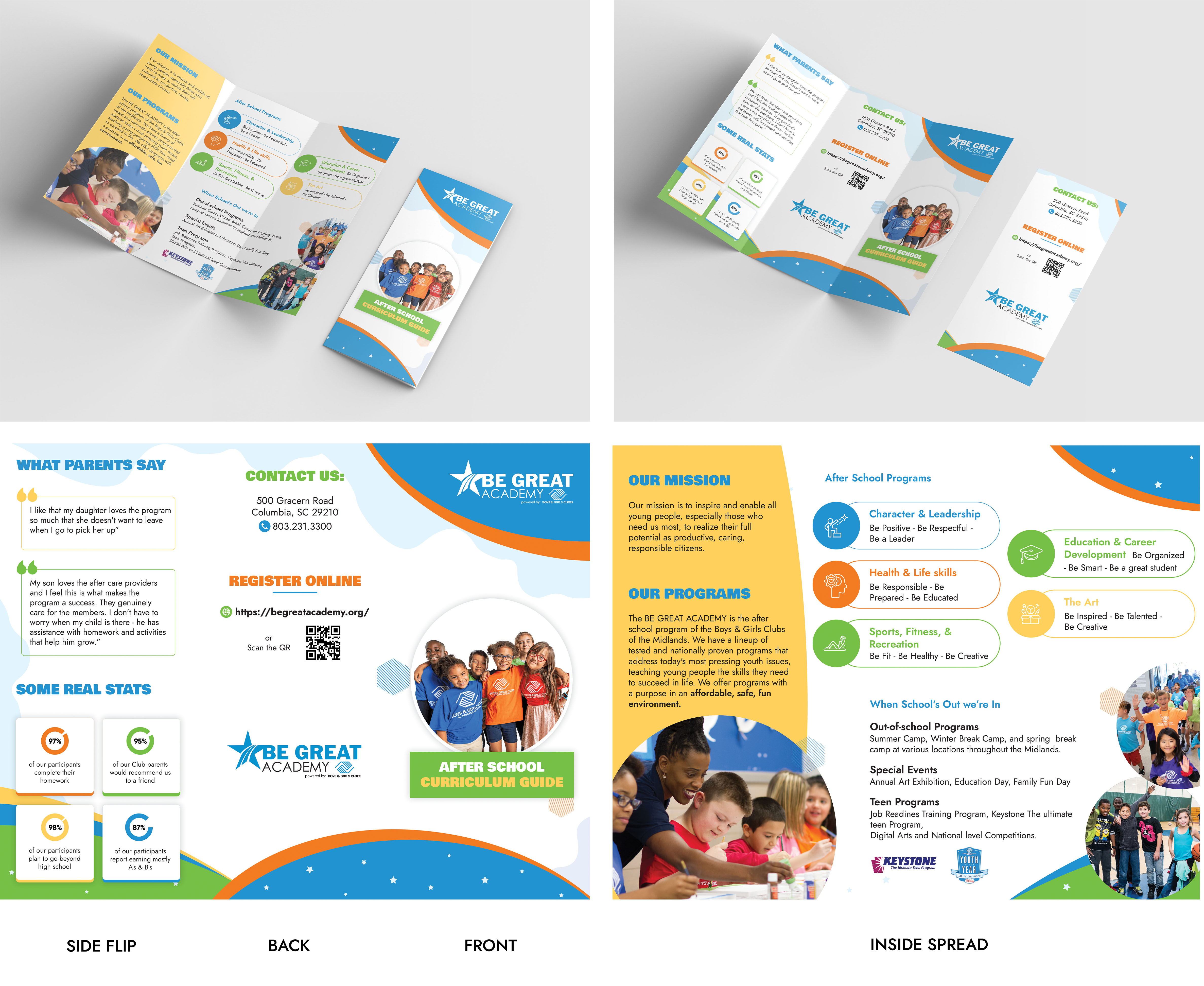 Bold, Modern, Non-profit child care and child development Flyer Design ...