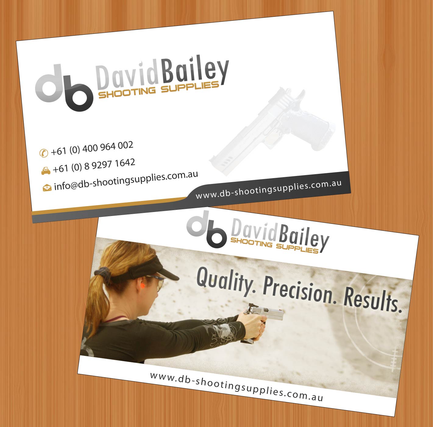 Gun Business Card Design for David Bailey Enterprises by Sbss | Design ...