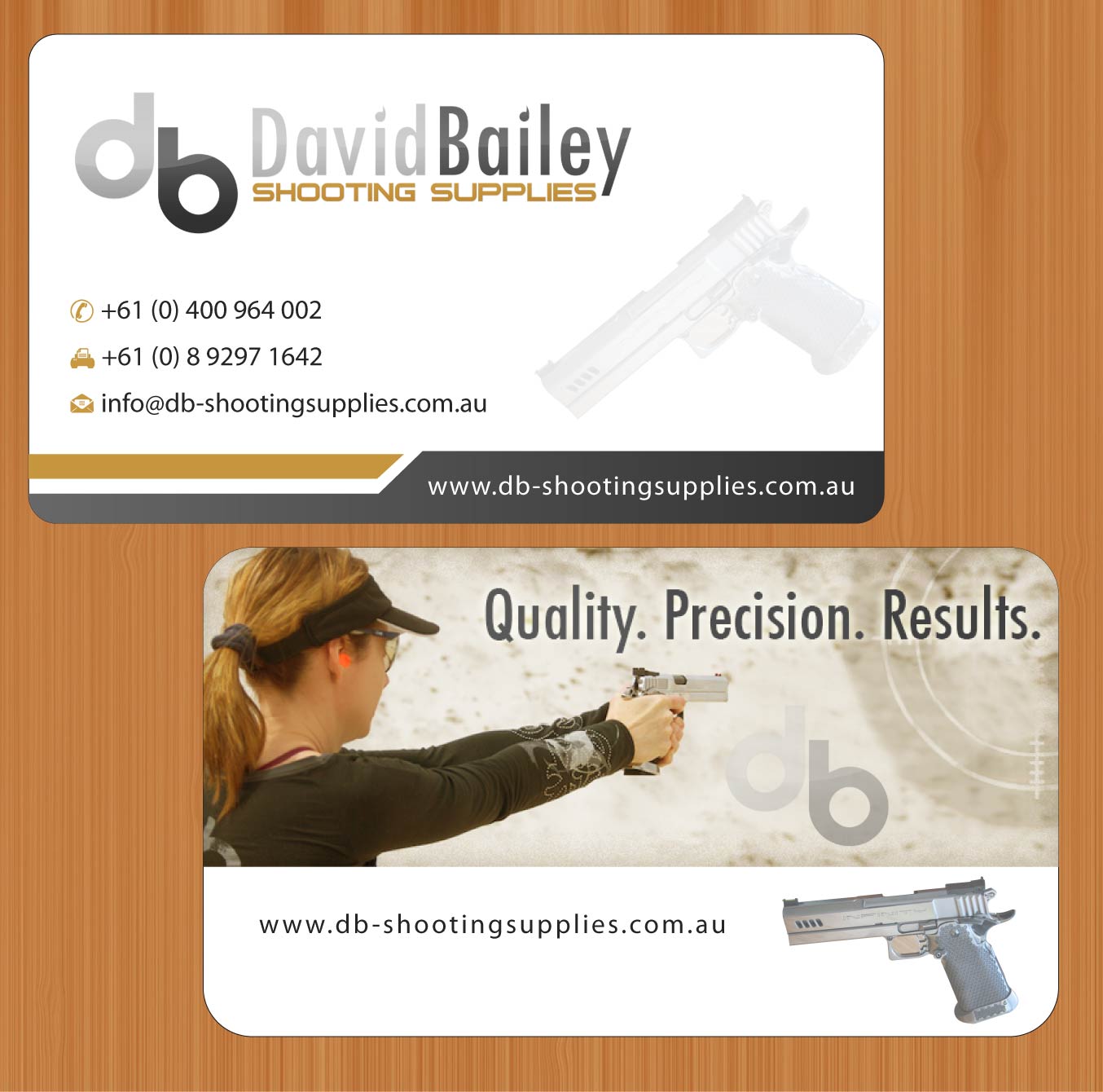 Gun Business Card Design for David Bailey Enterprises by Sbss | Design ...
