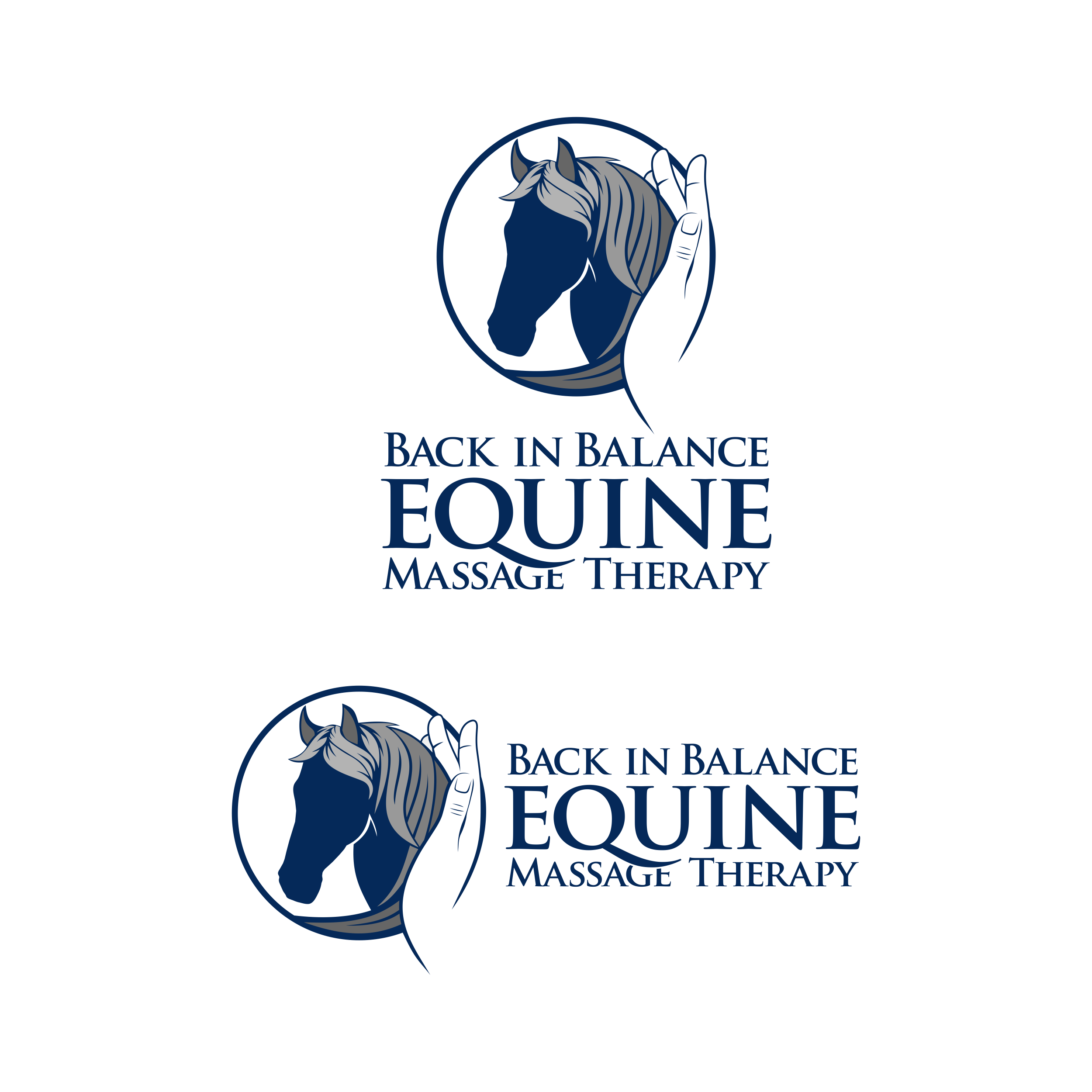 Modern, Professional Logo Design for Back in Balance Equine Massage ...