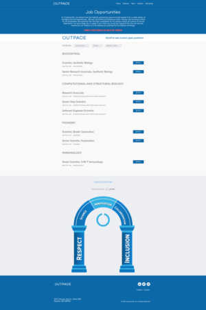 Outpace Bio company values interaction - arch and foundation | 15 ...
