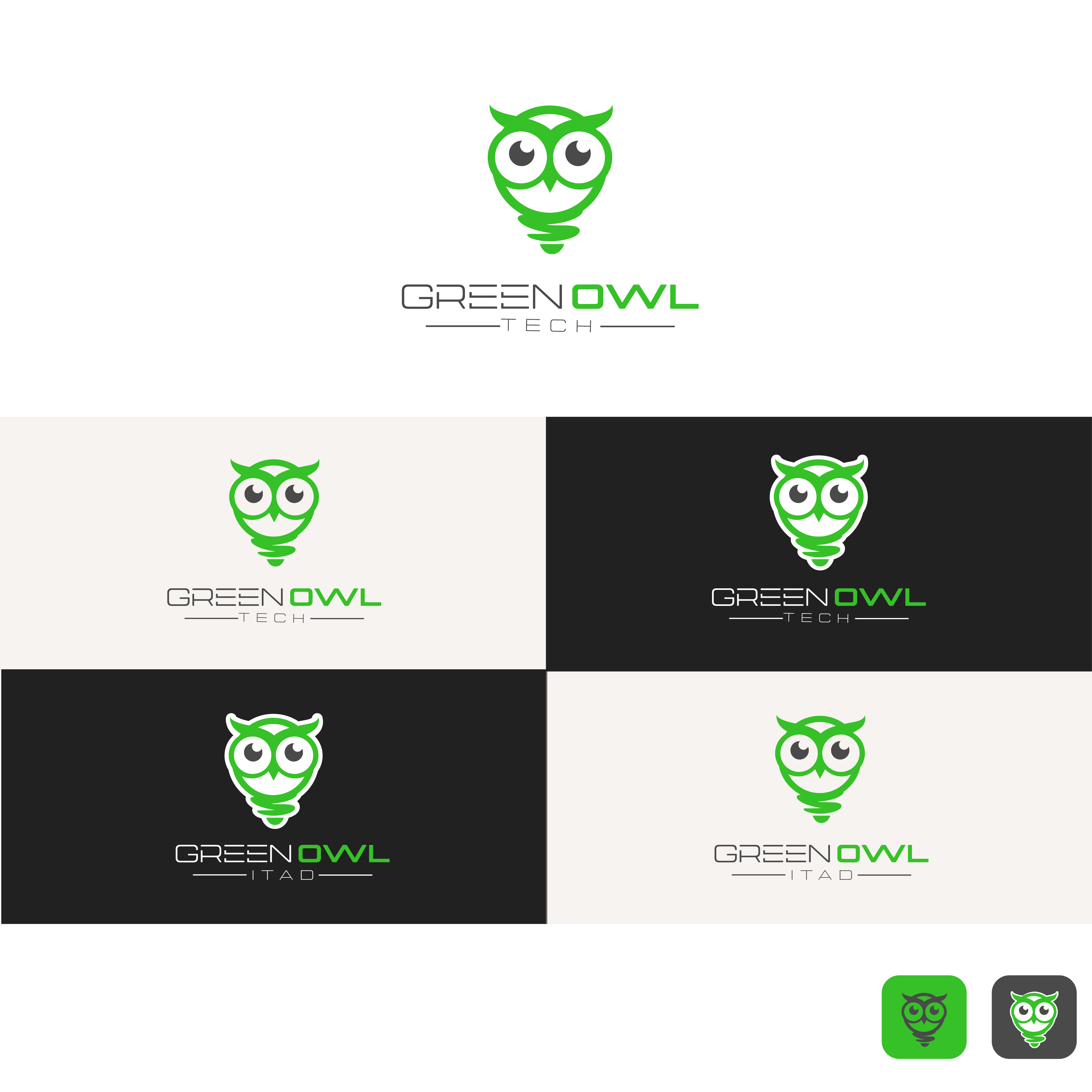 Bold, Playful, IT Asset Disposition (ITAD) Logo Design for "Green Owl ...