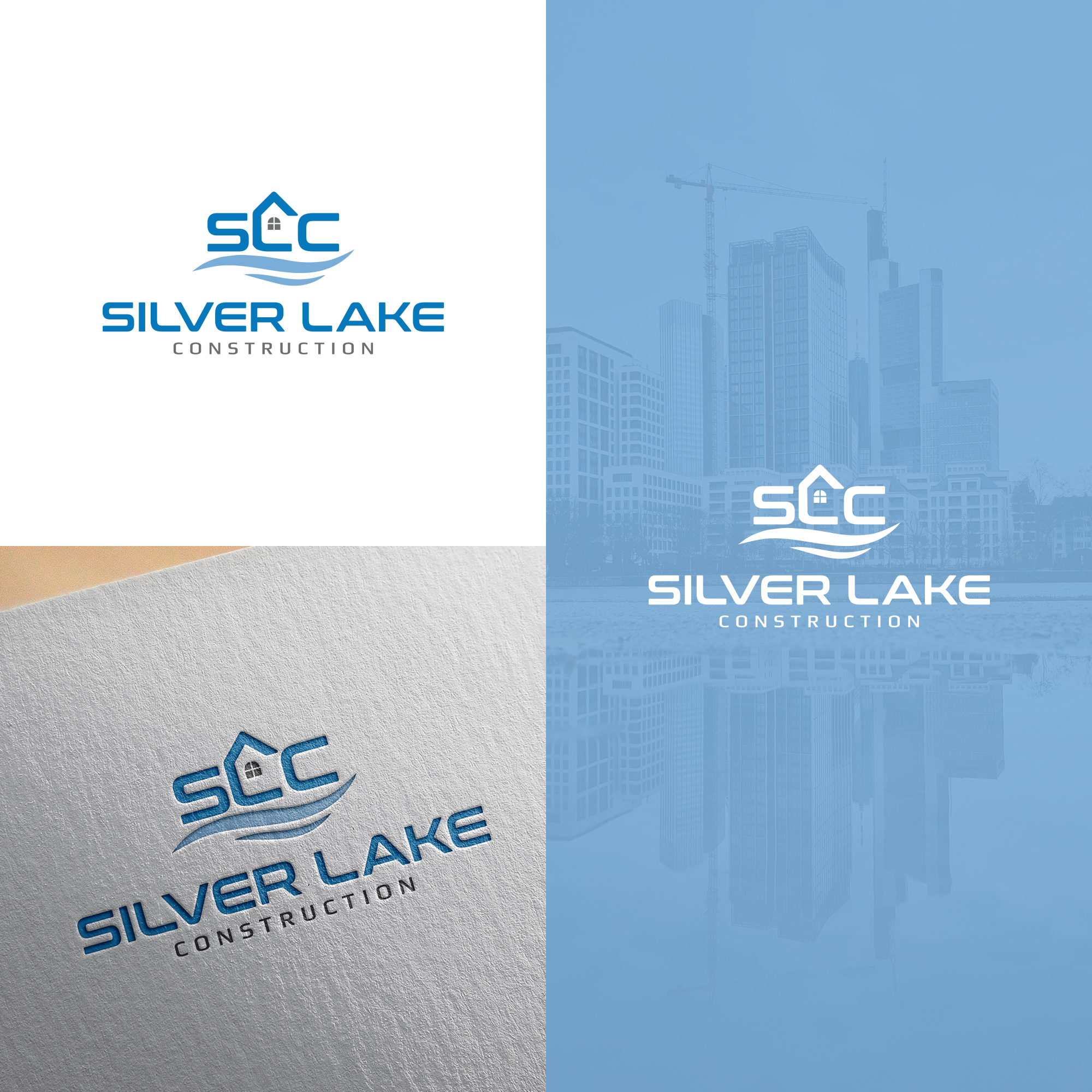 Upmarket, Modern, Construction Logo Design for Silver Lake Construction ...