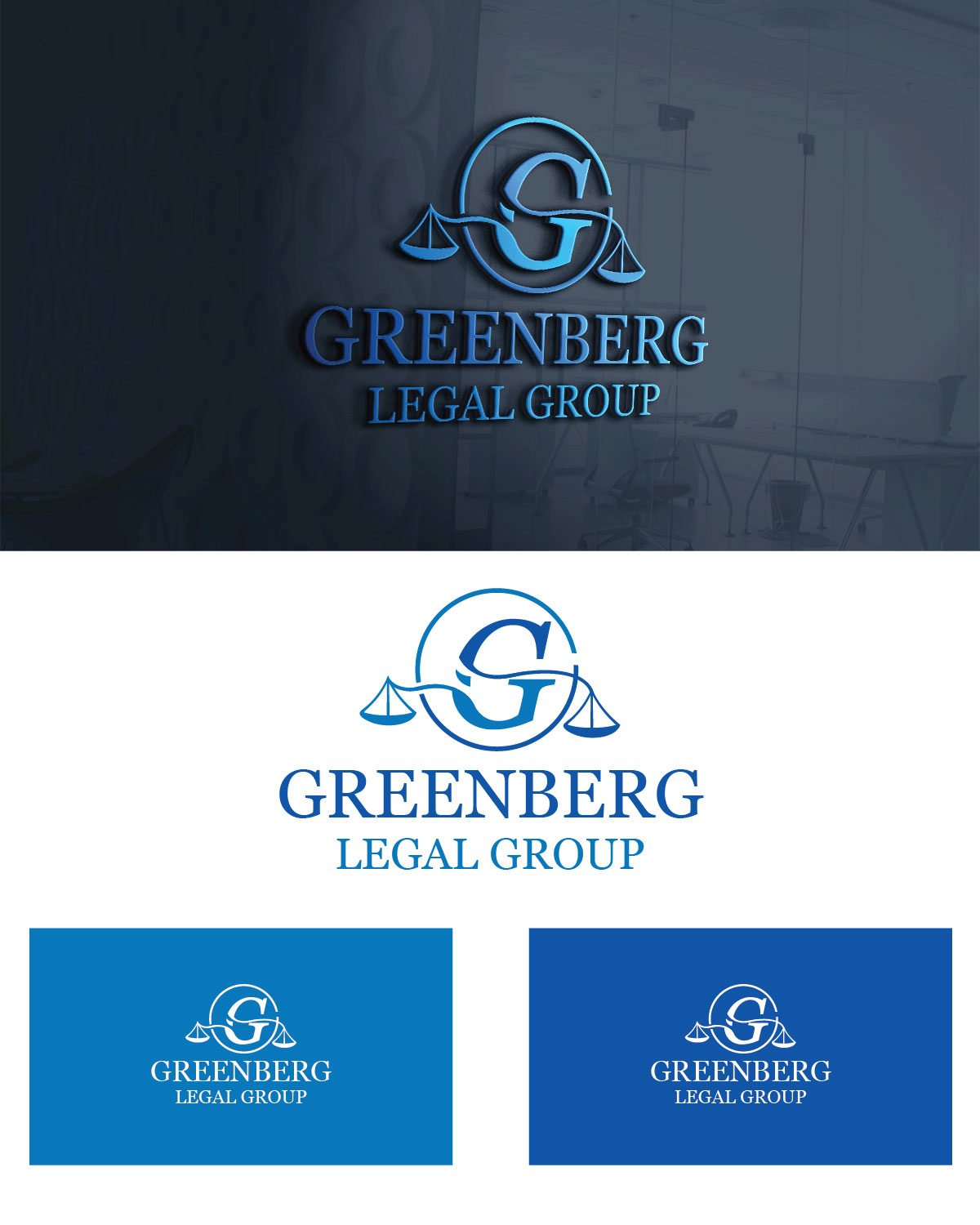Serious, Masculine, Legal / Law Logo Design for Greenberg Legal Group ...